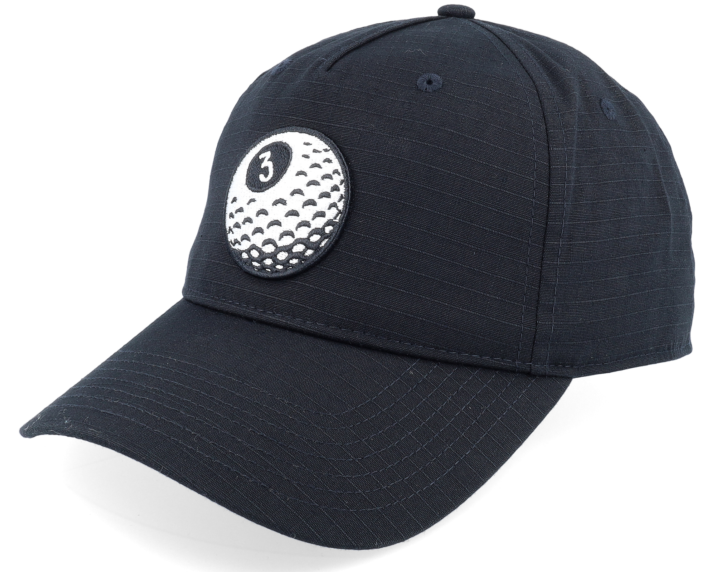 3 Shot Hat Black Dad Cap | Hatstoreworld.com