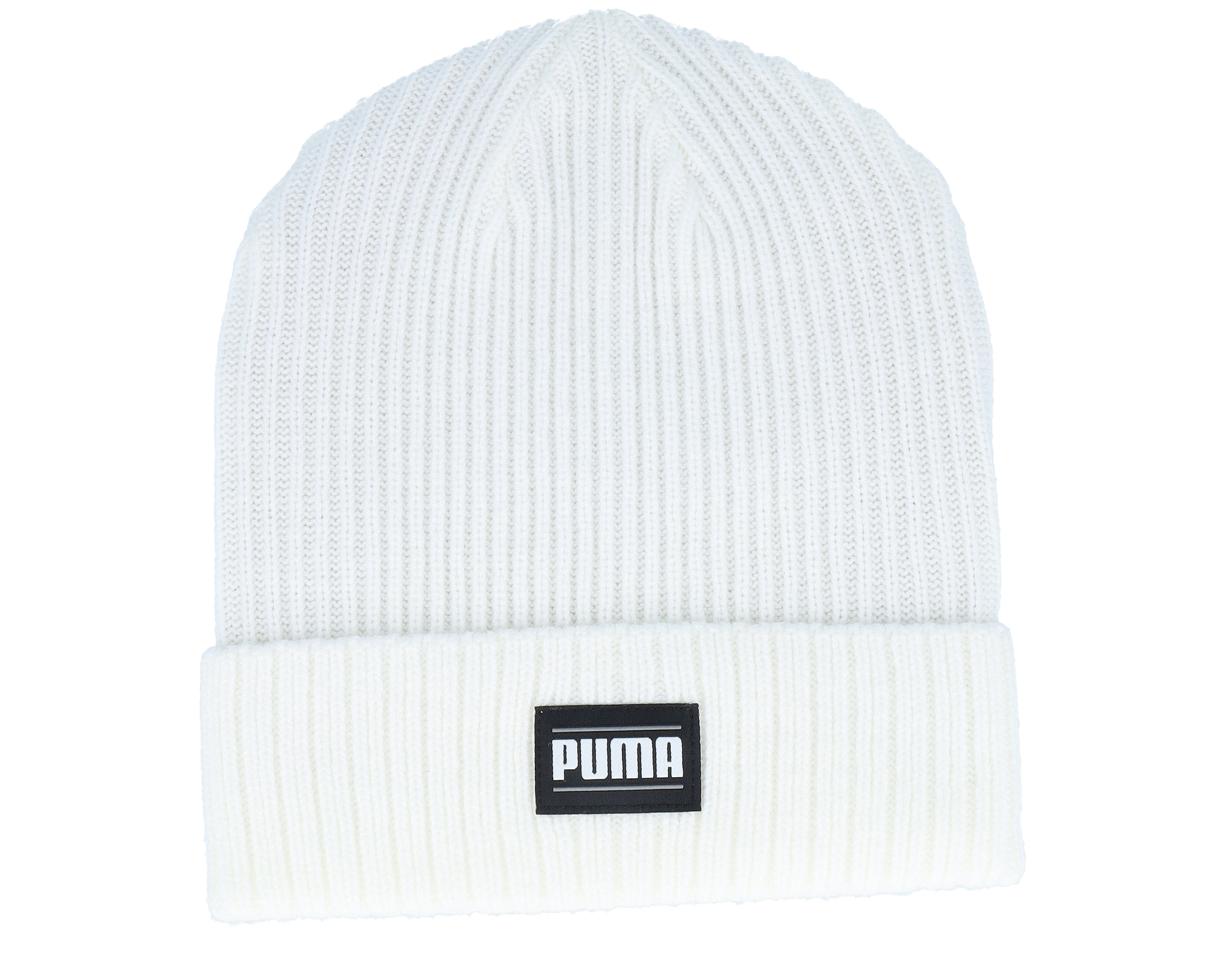 Ribbed Classic Beanie Warm White Cuff Puma