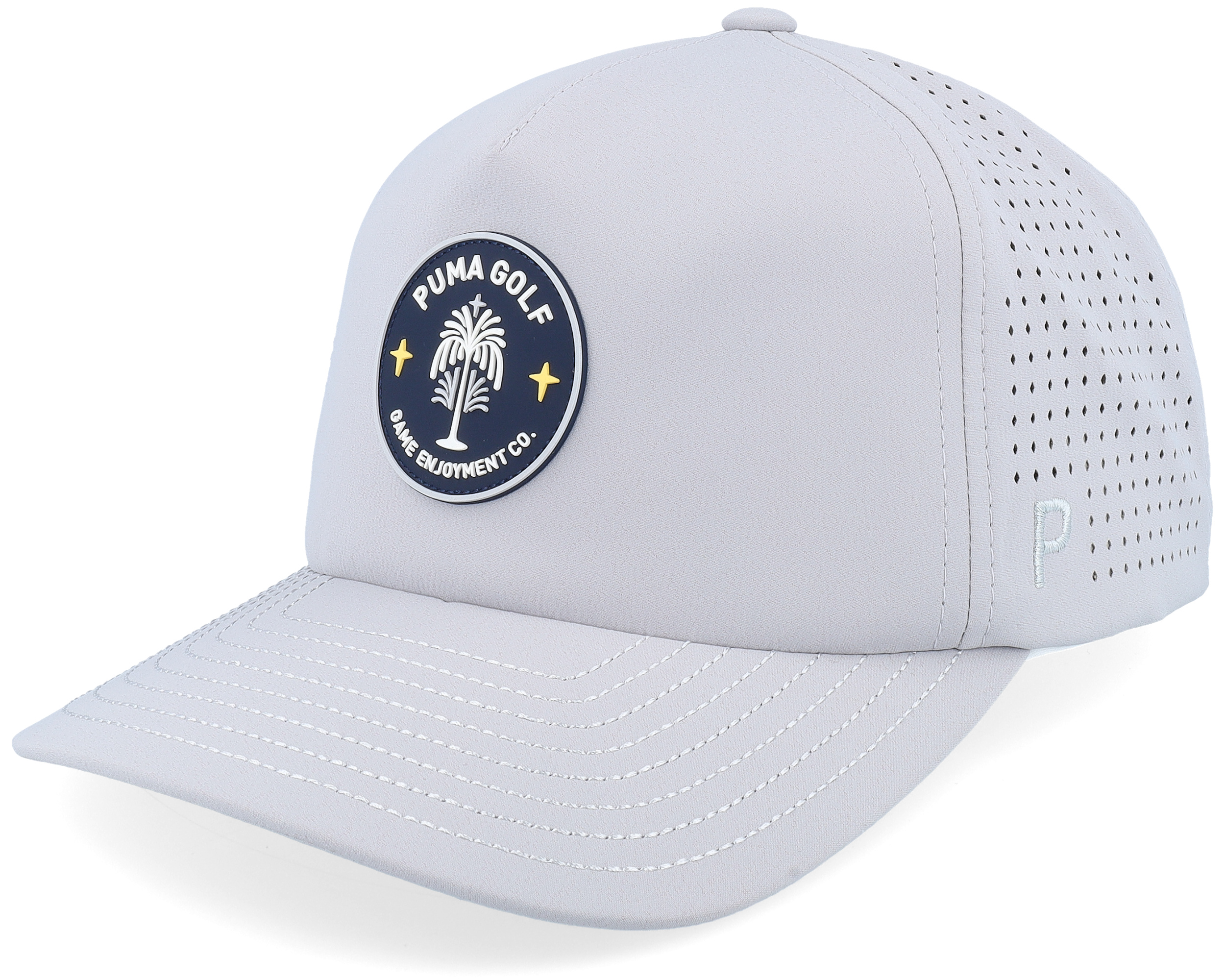 Circle Flower Tech Cap Gray A-Frame Adjustable - Puma | Hatstoreworld.com