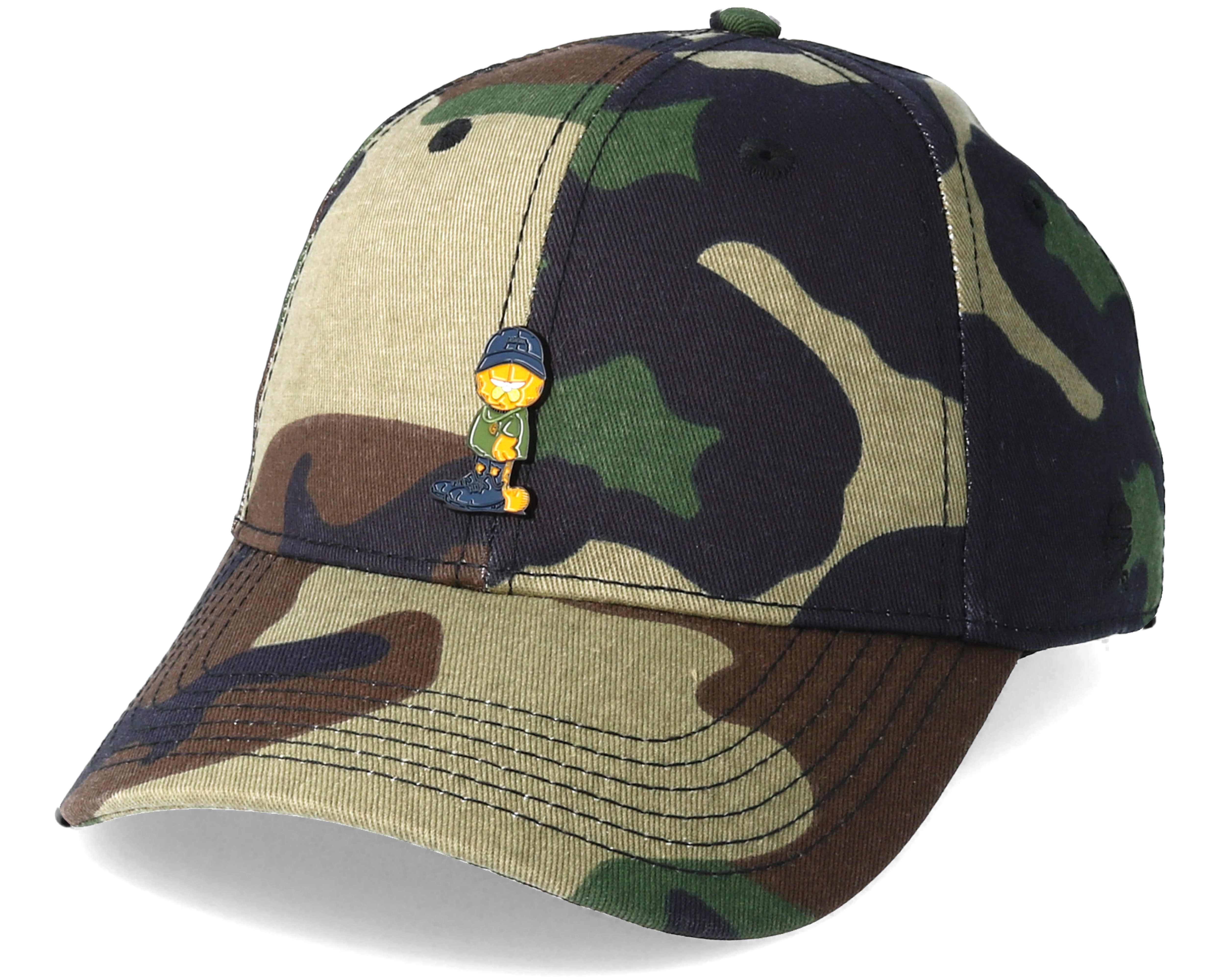 Merch Garfield Curved Camo Adjustable | Hatstoreworld.com