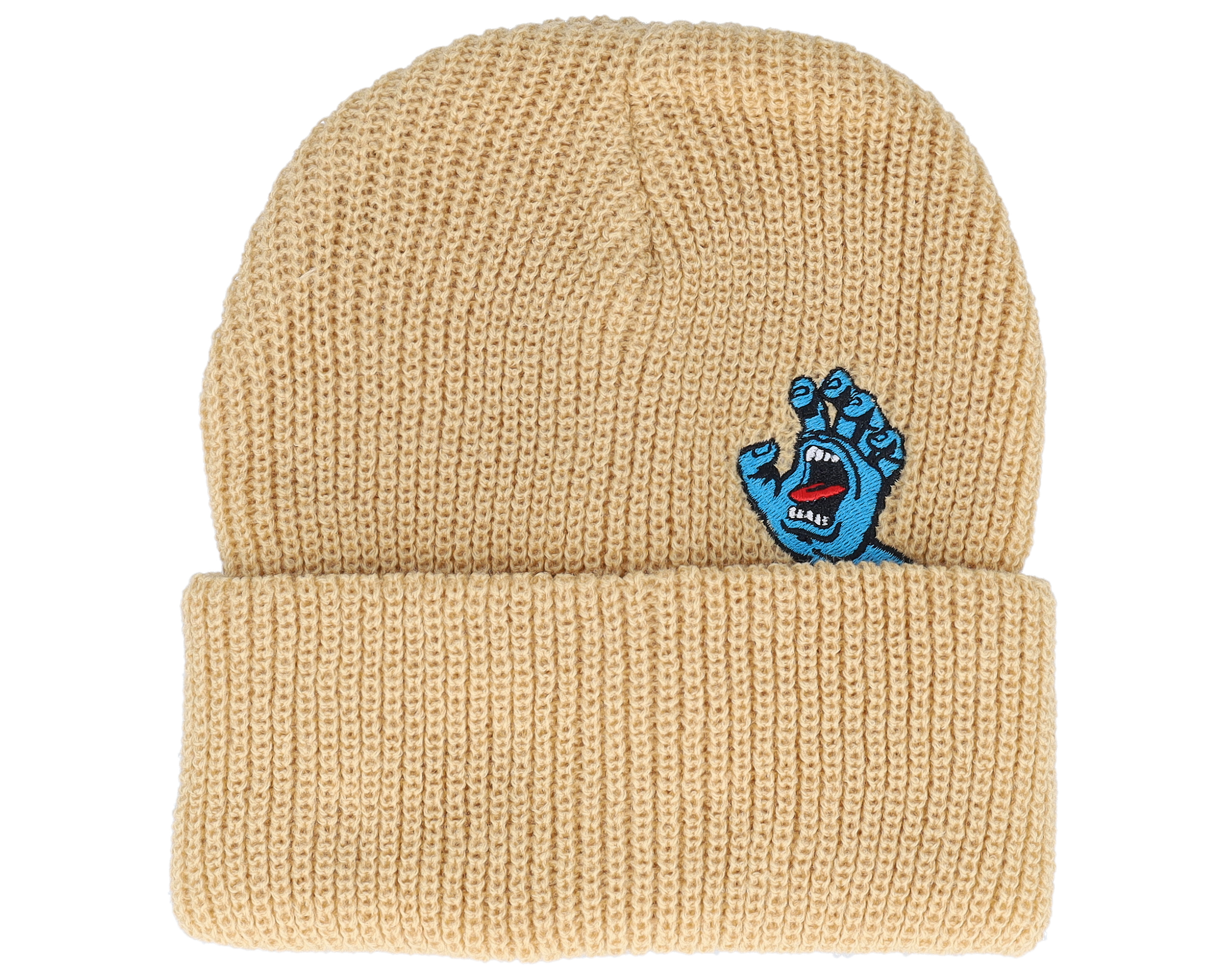 Screaming Mini Hand Beanie Wheat Cuff | Hatstore.com