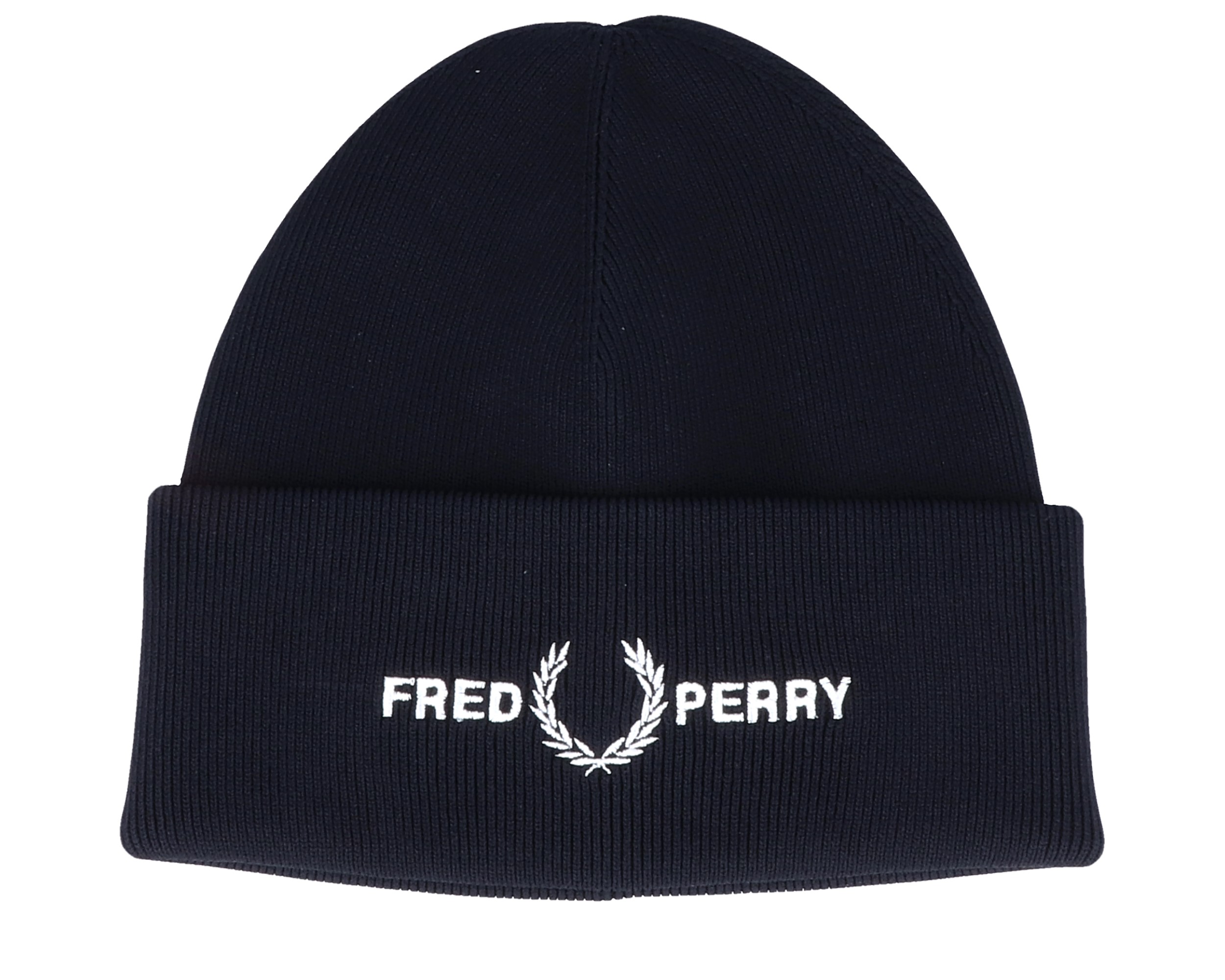 Graphic Black Cuff - Fred Perry beanie | Hatstoreworld.com