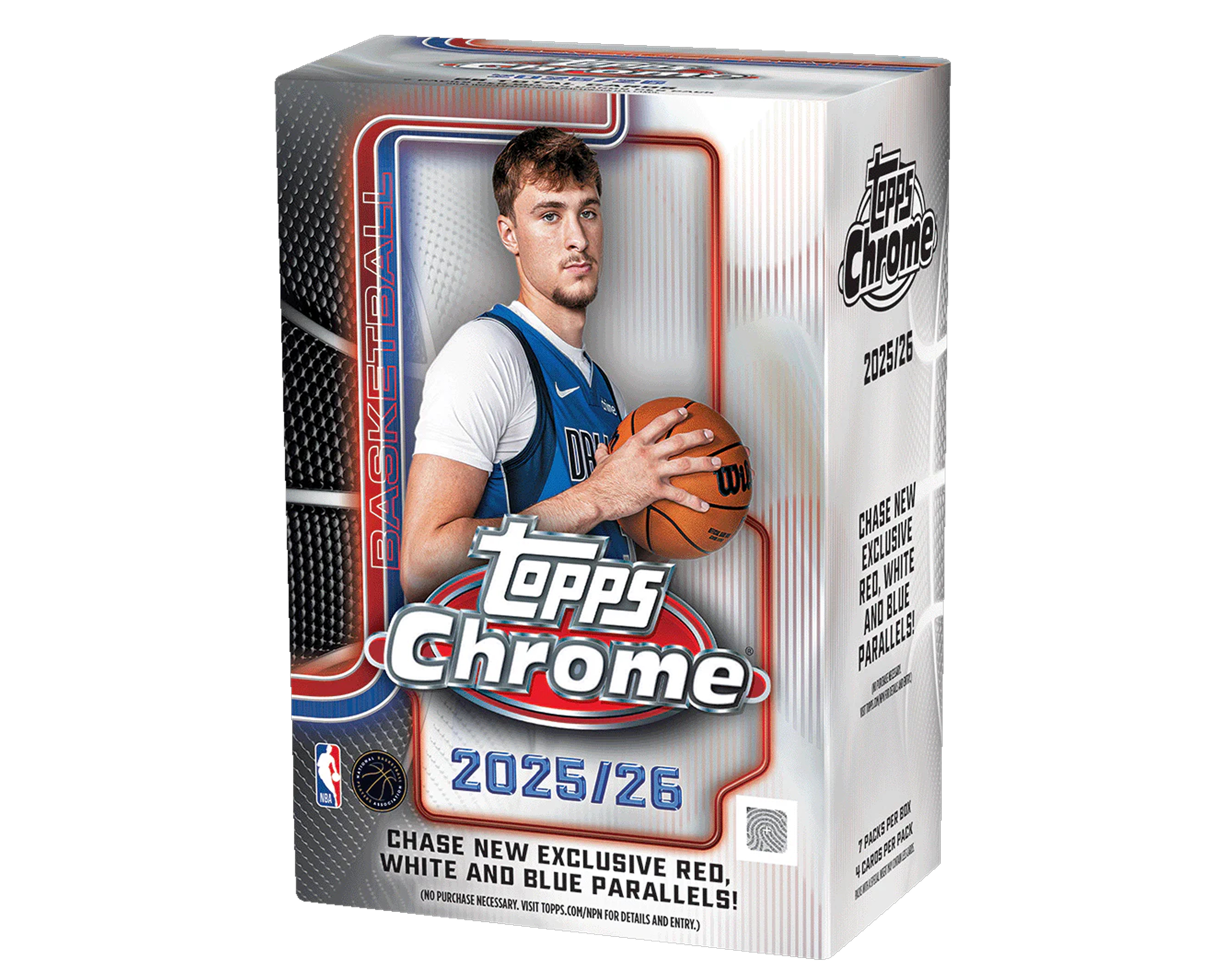 Chrome Basketball 2025-26 Value Box - 7 Packs (28 Cards) | Hatstore.com