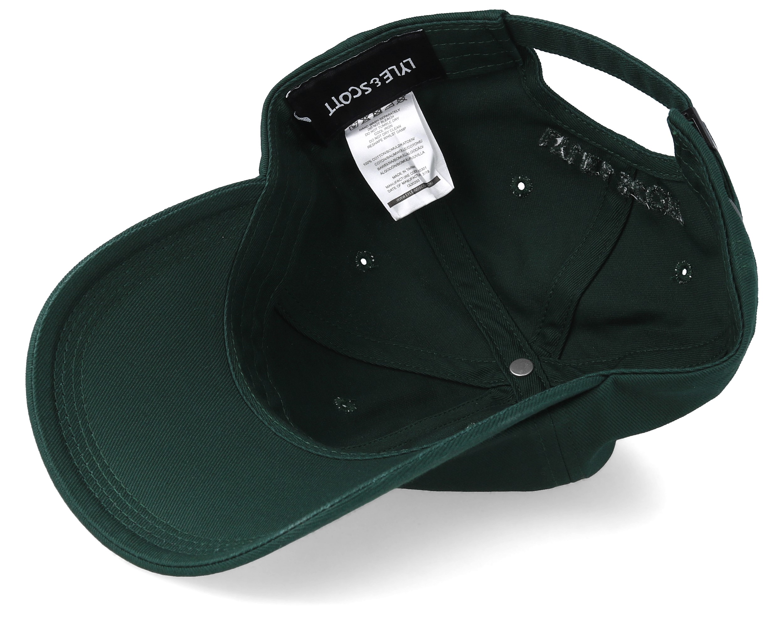 Cotton Twill Baseball Cap Jade Green Adjustable - Lyle & Scott cap ...