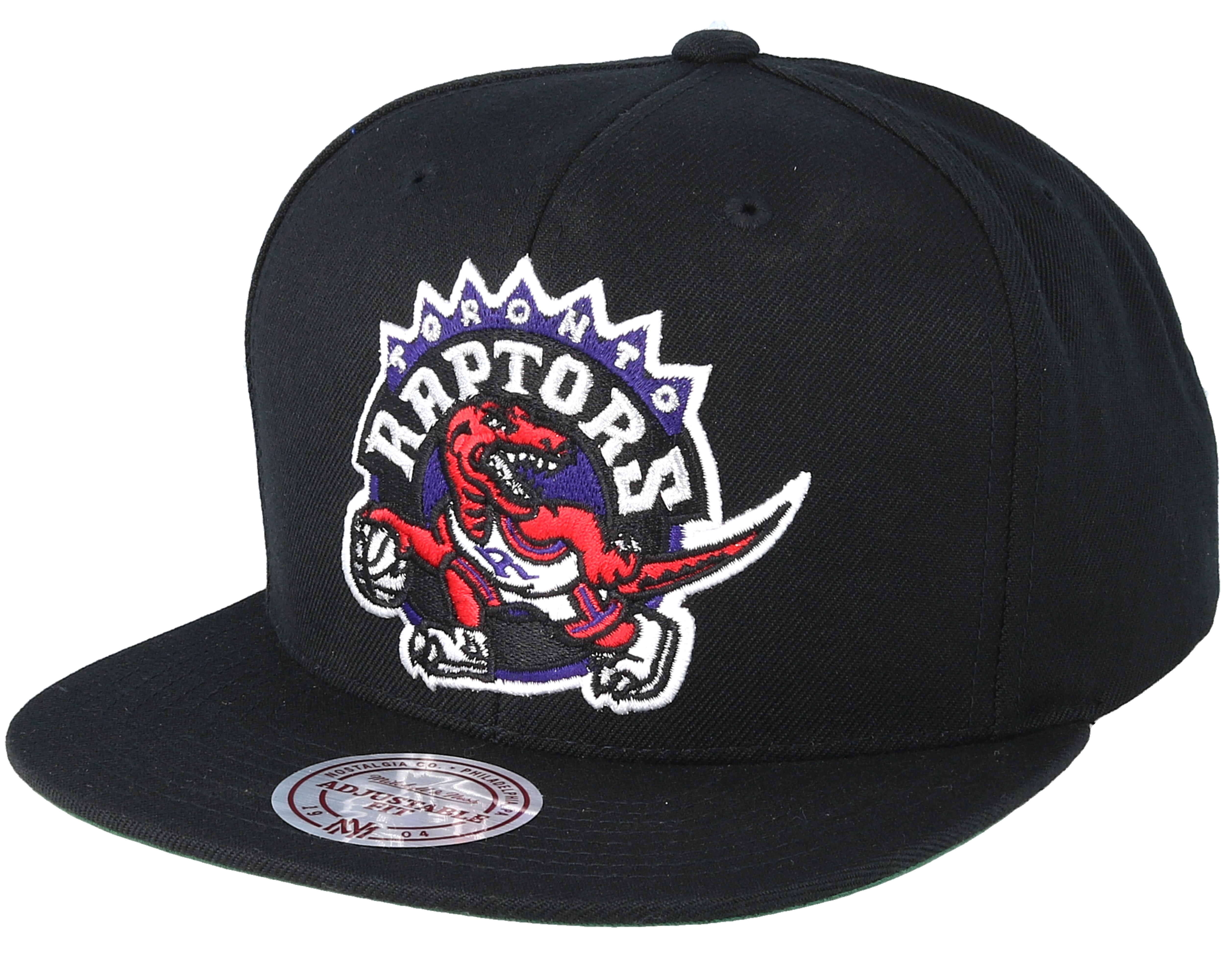 Toronto Raptor Wool Solid Black/Red Snapback | Hatstoreworld.com