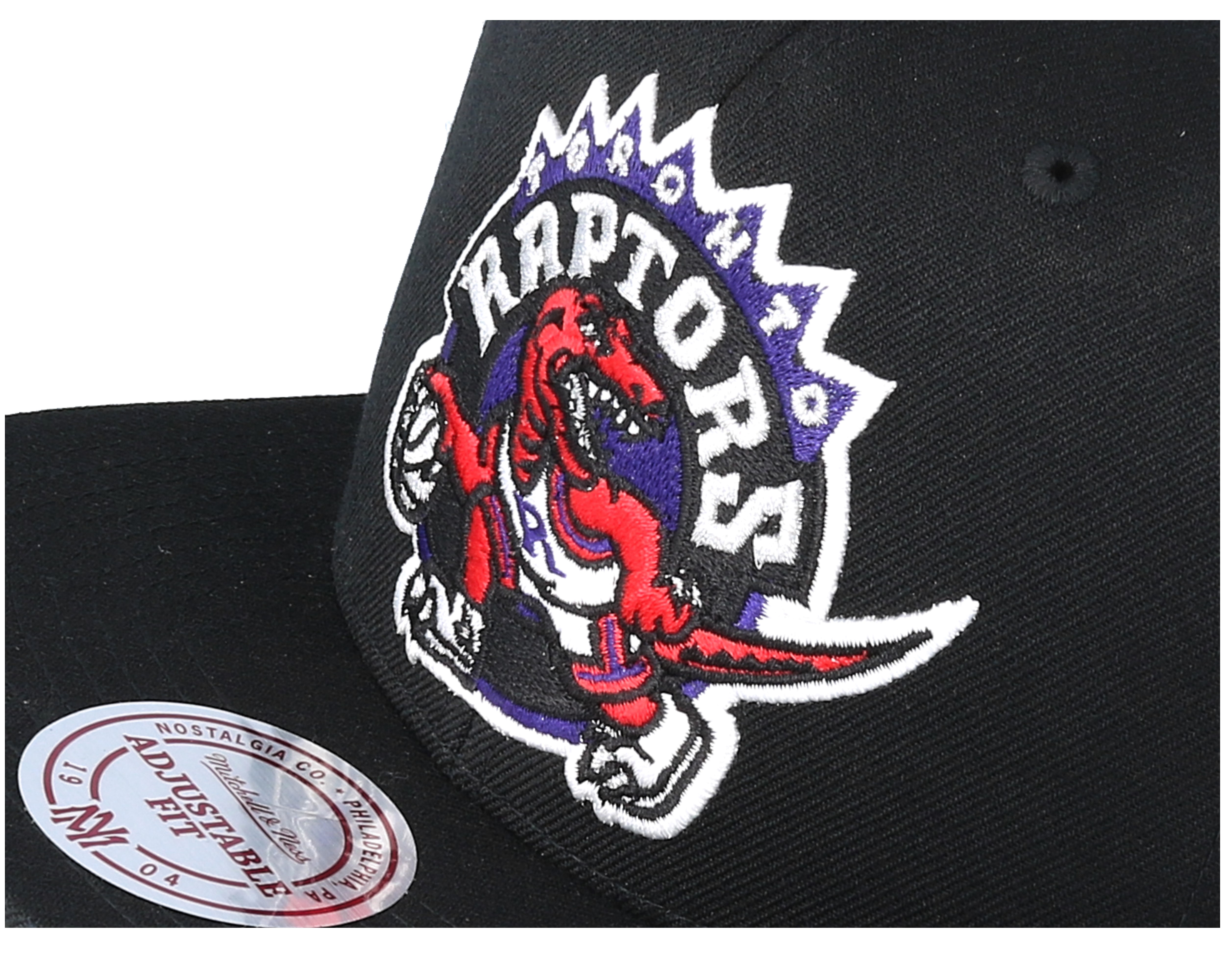 Toronto Raptor Wool Solid Black/Red Snapback - Mitchell & Ness cap ...
