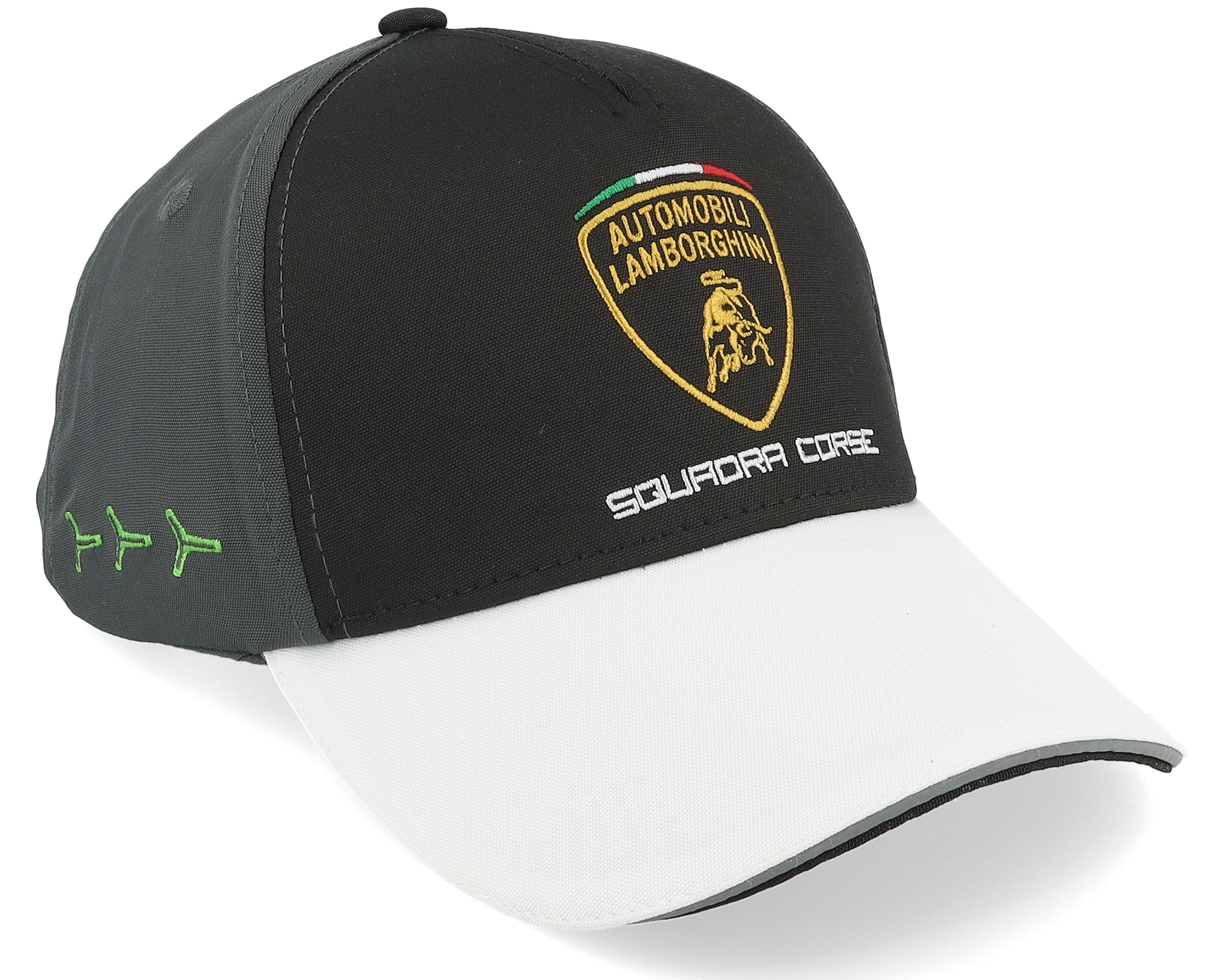 Lamborghini Squadra Corse Travel Cap Black/White A-Frame Adjustable ...
