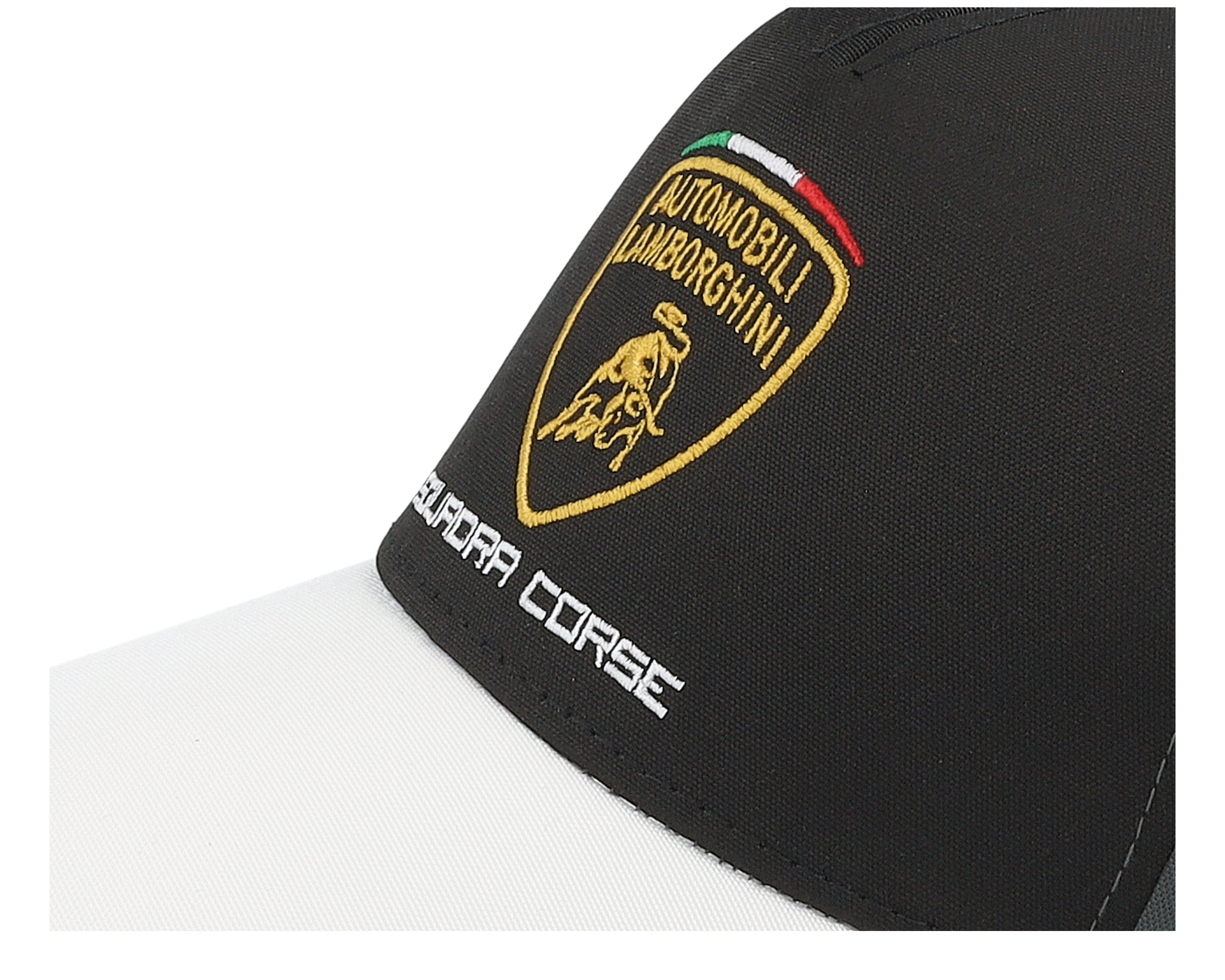 Lamborghini Squadra Corse Travel Cap Black/White A-Frame Adjustable ...