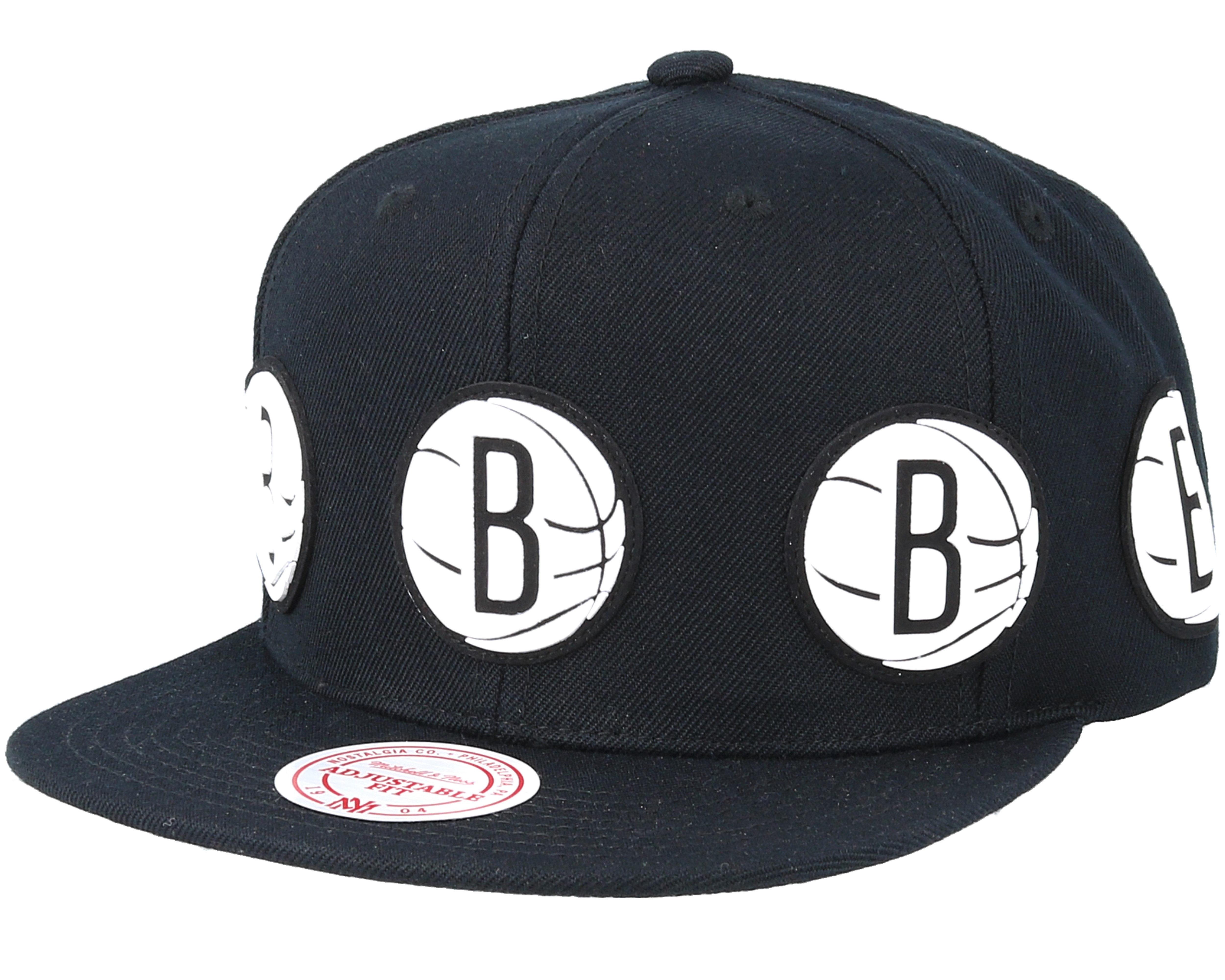 Brooklyn Nets Multi Logo Black Snapback | Hatstoreworld.com