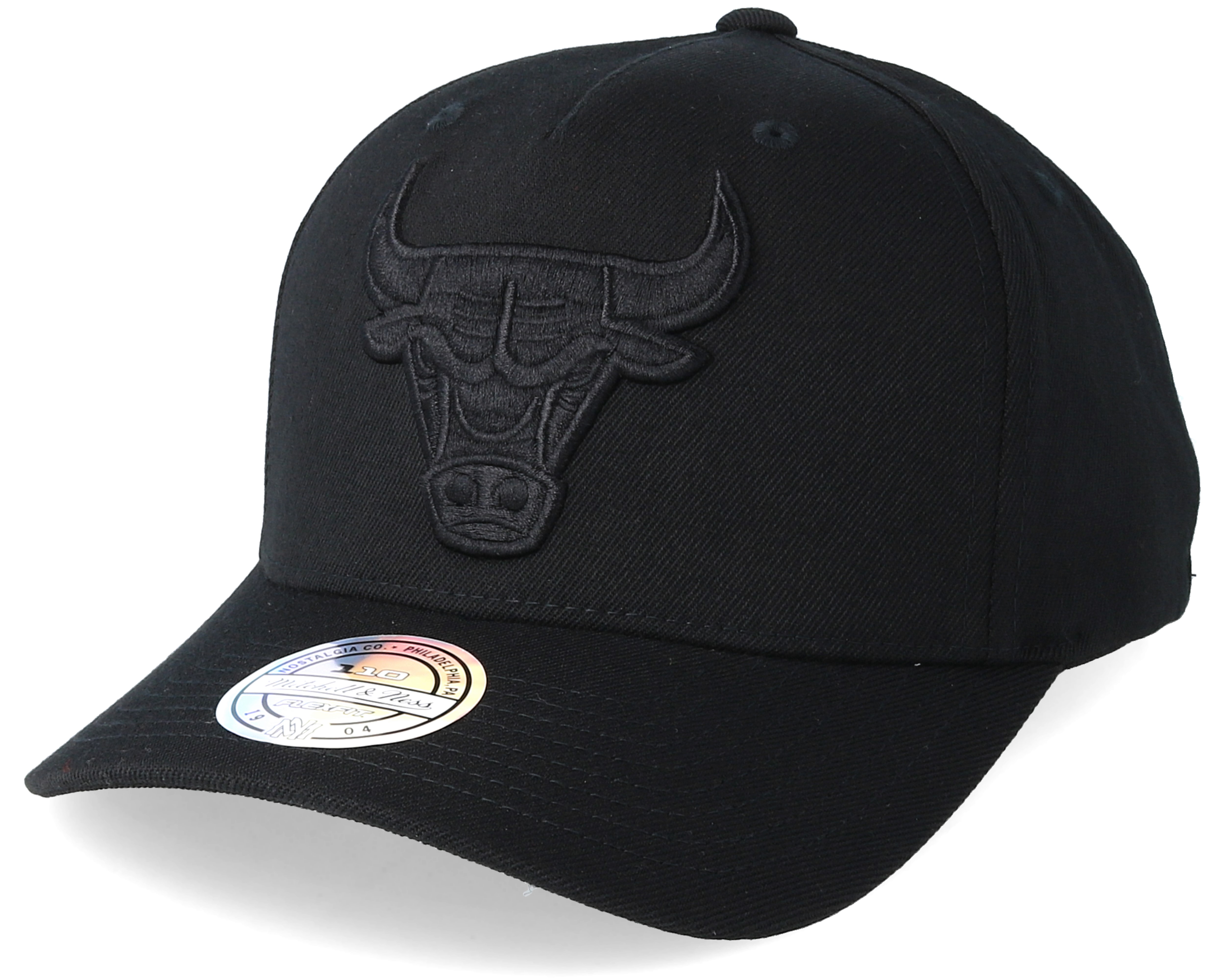 Chicago Bulls Tonal Pinch Panel Black/Black 110 Adjustable Mitchell ...