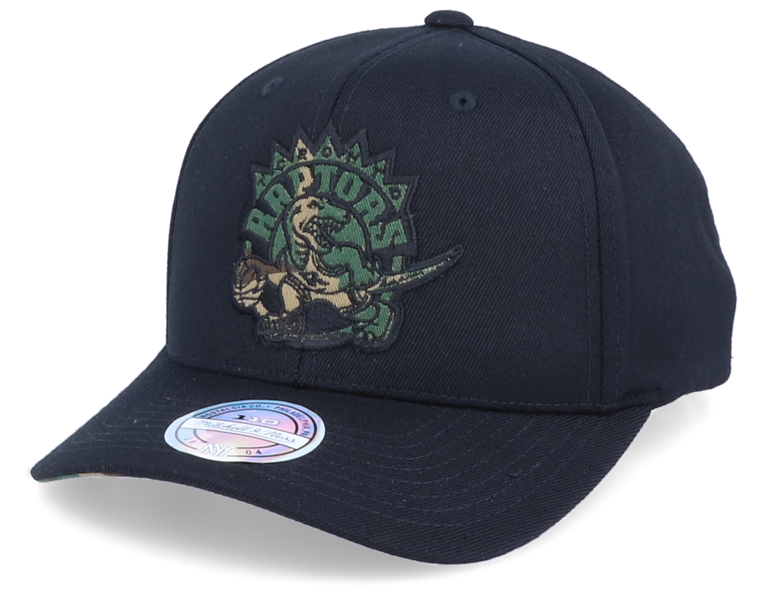 Toronto Raptors Camo Logo Black/Camo 110 Adjustable | Hatstoreworld.com