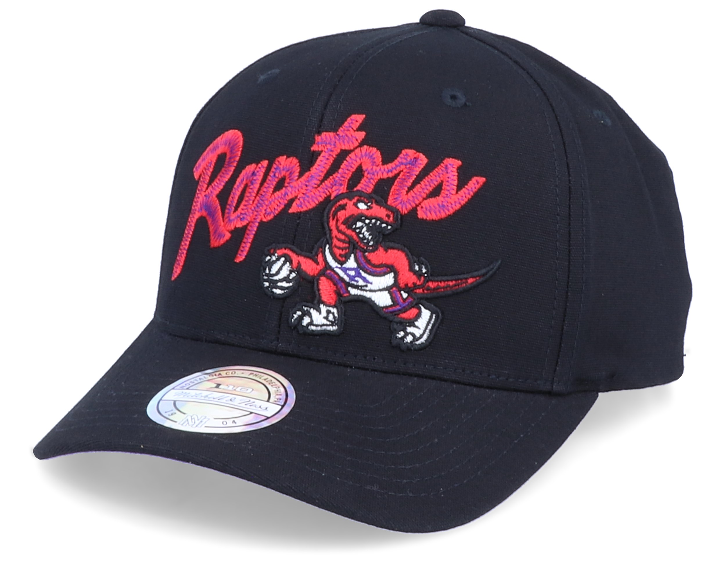 Toronto Raptors Front Line Black 110 Adjustable - Mitchell & Ness cap ...