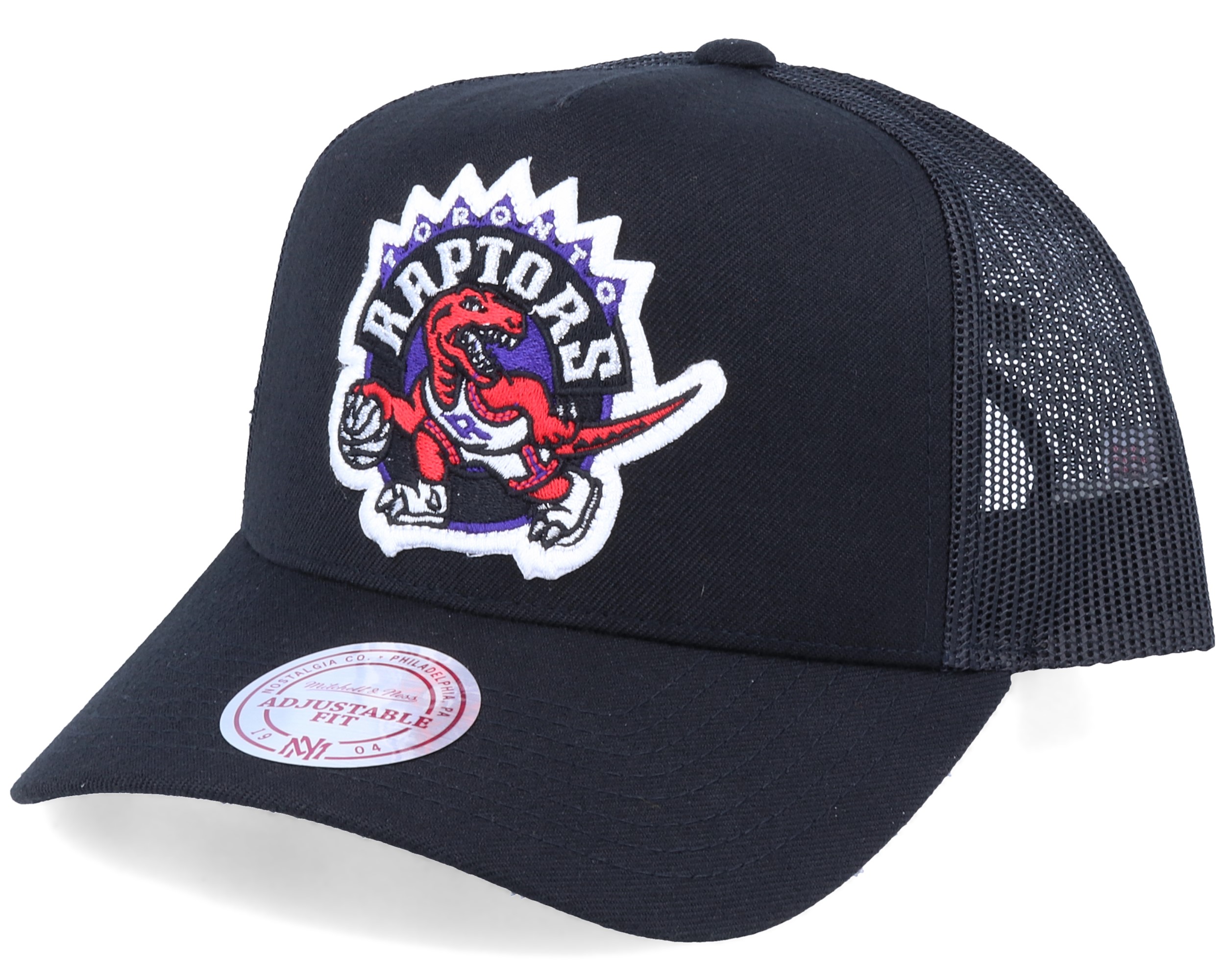 Toronto Raptors Logo Classic Black Trucker - Mitchell & Ness ...