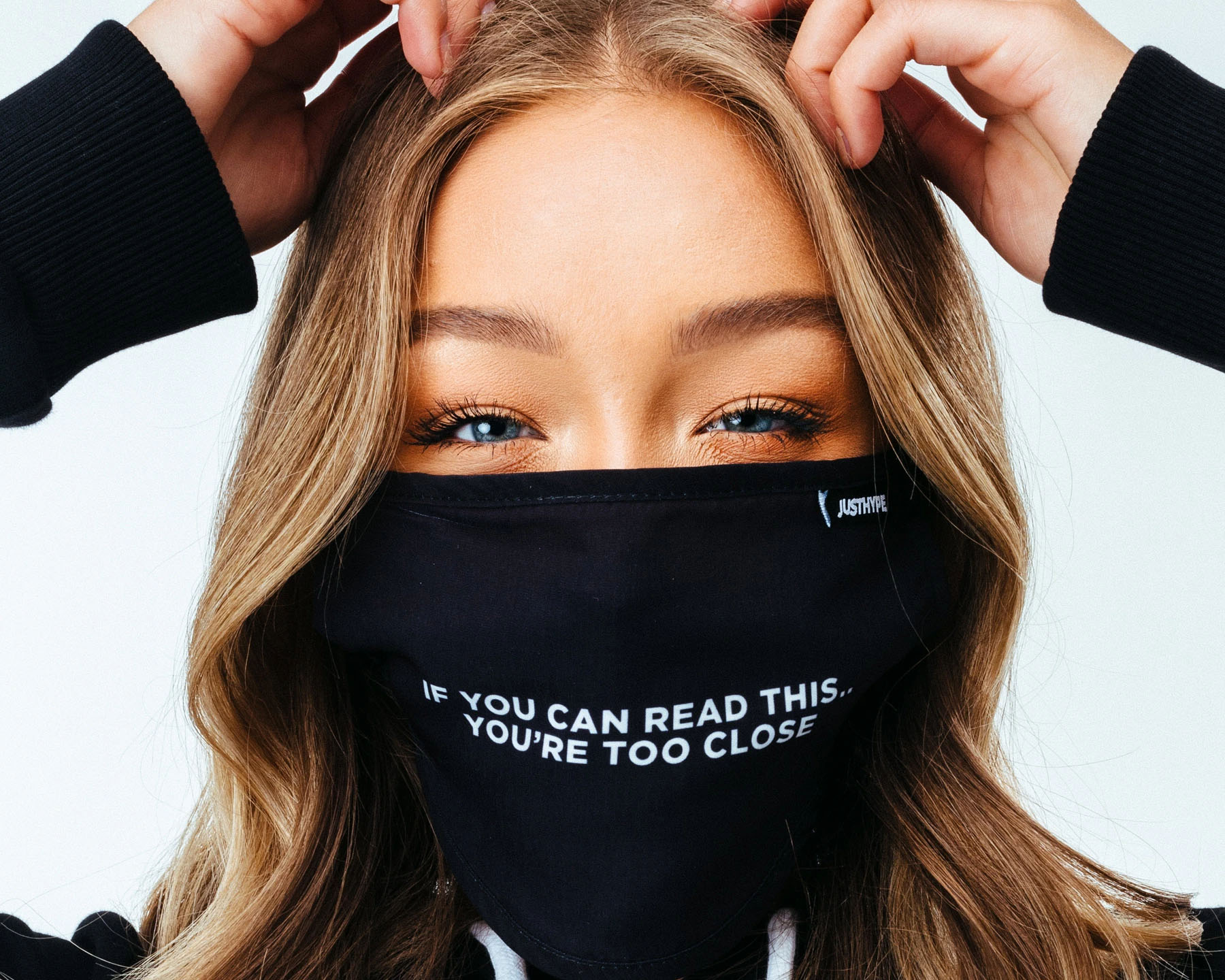 Too Close Black Face Mask - Hype | Hatstoreworld.com