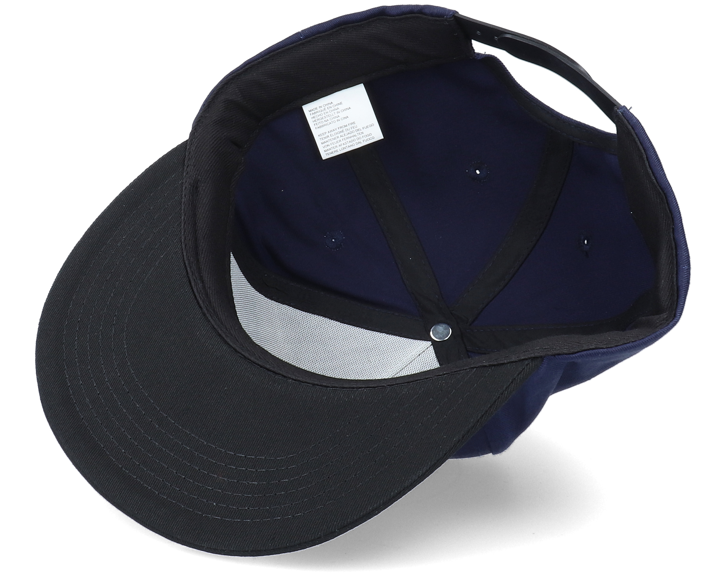 Split Cross Dark Navy/Black Snapback - Independent cap | Hatstoreworld.com