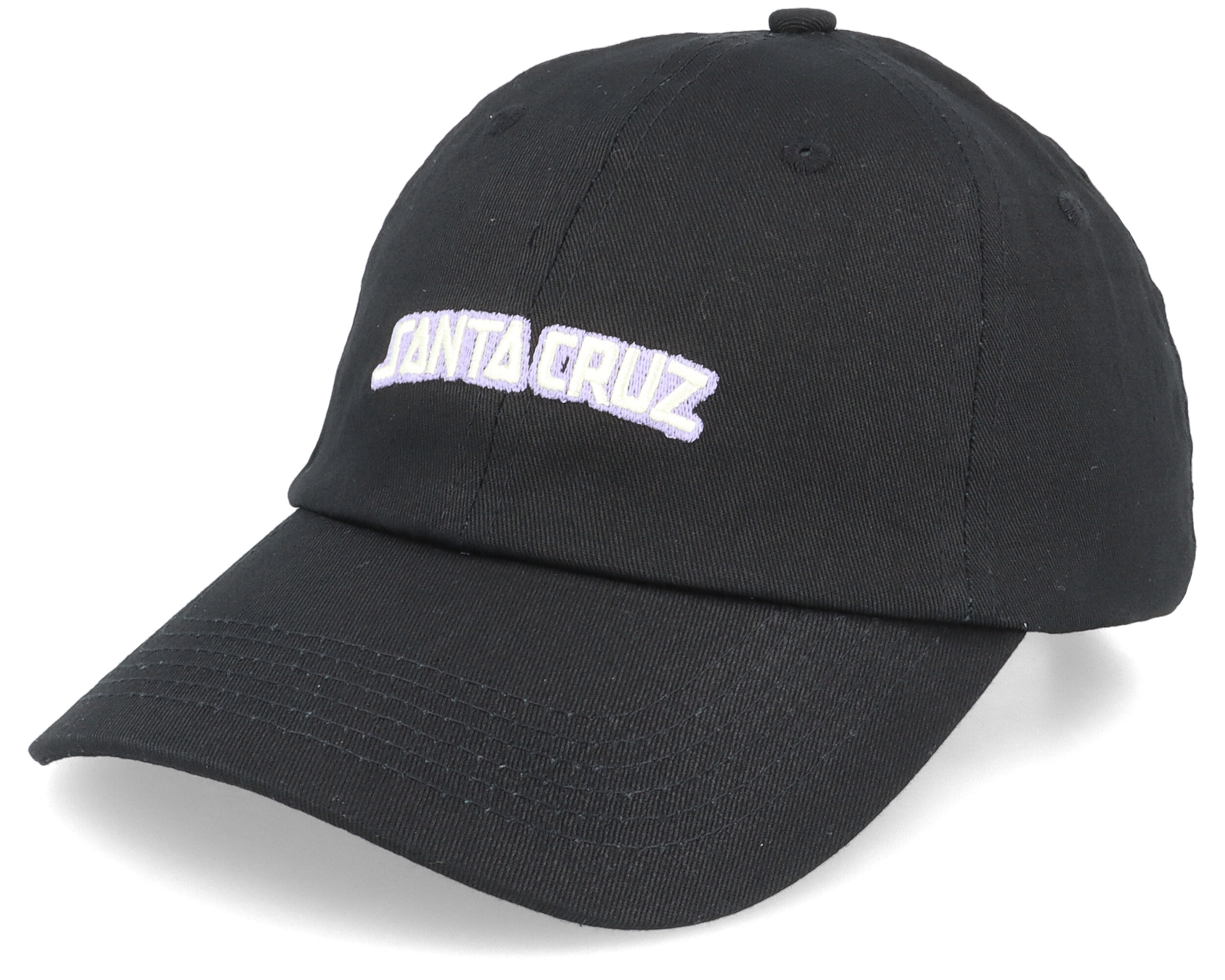 Arch Strip Cap Black Dad Cap | Hatstoreworld.com