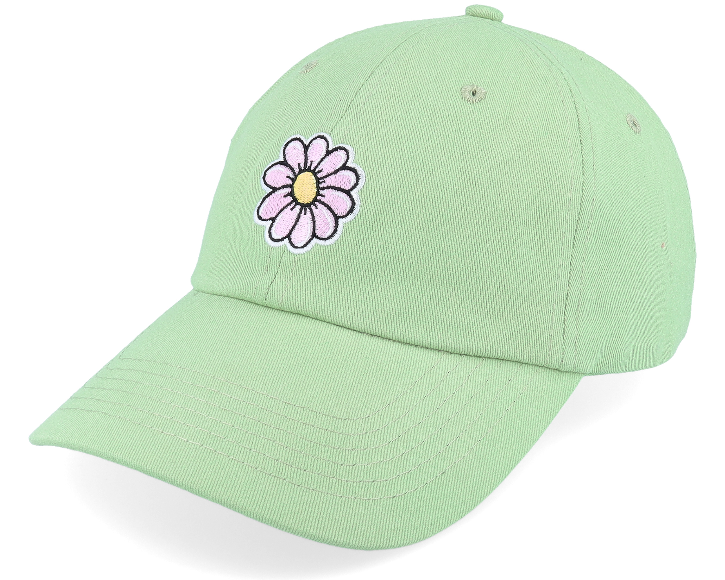 Womens Wildflower Cap Pastel Green Dad Cap | Hatstoreworld.com