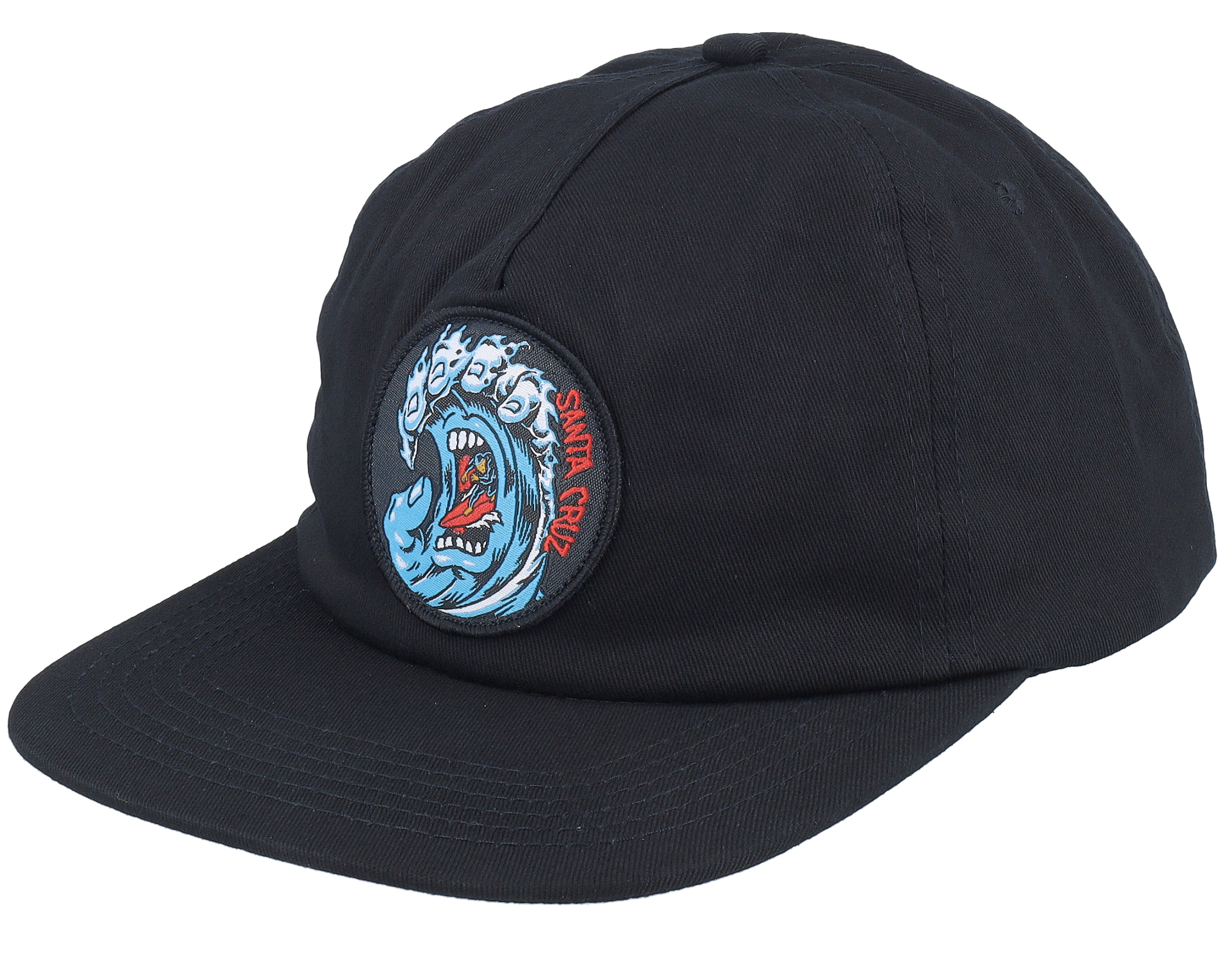 Screaming Wave Black Snapback - Santa Cruz | Hatstoreworld.com
