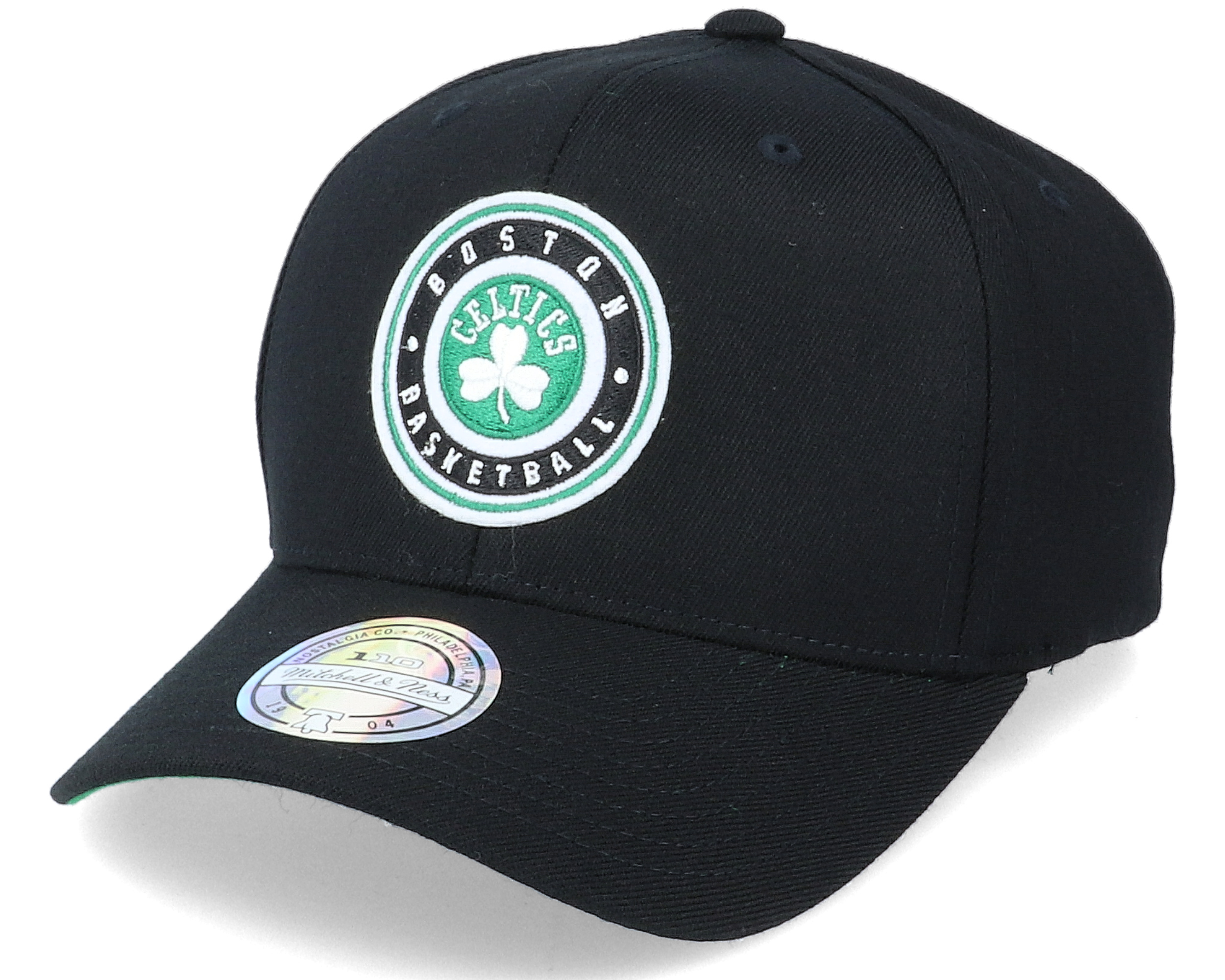 Boston Celtics Varsity Patch Black 110 Adjustable | Hatstoreworld.com