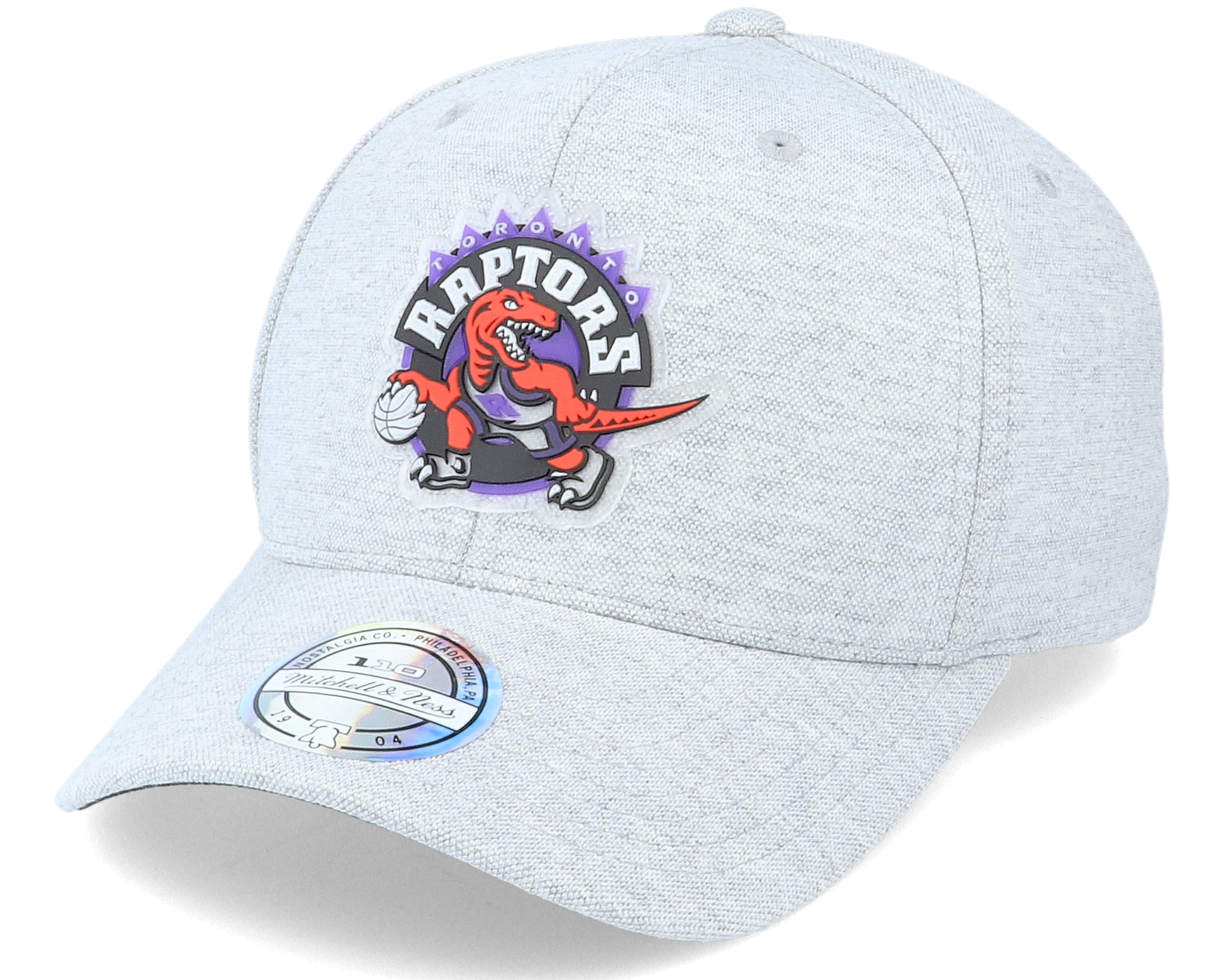 Toronto Raptors Melange Knit Snapback Heather Grey 110 Adjustable ...