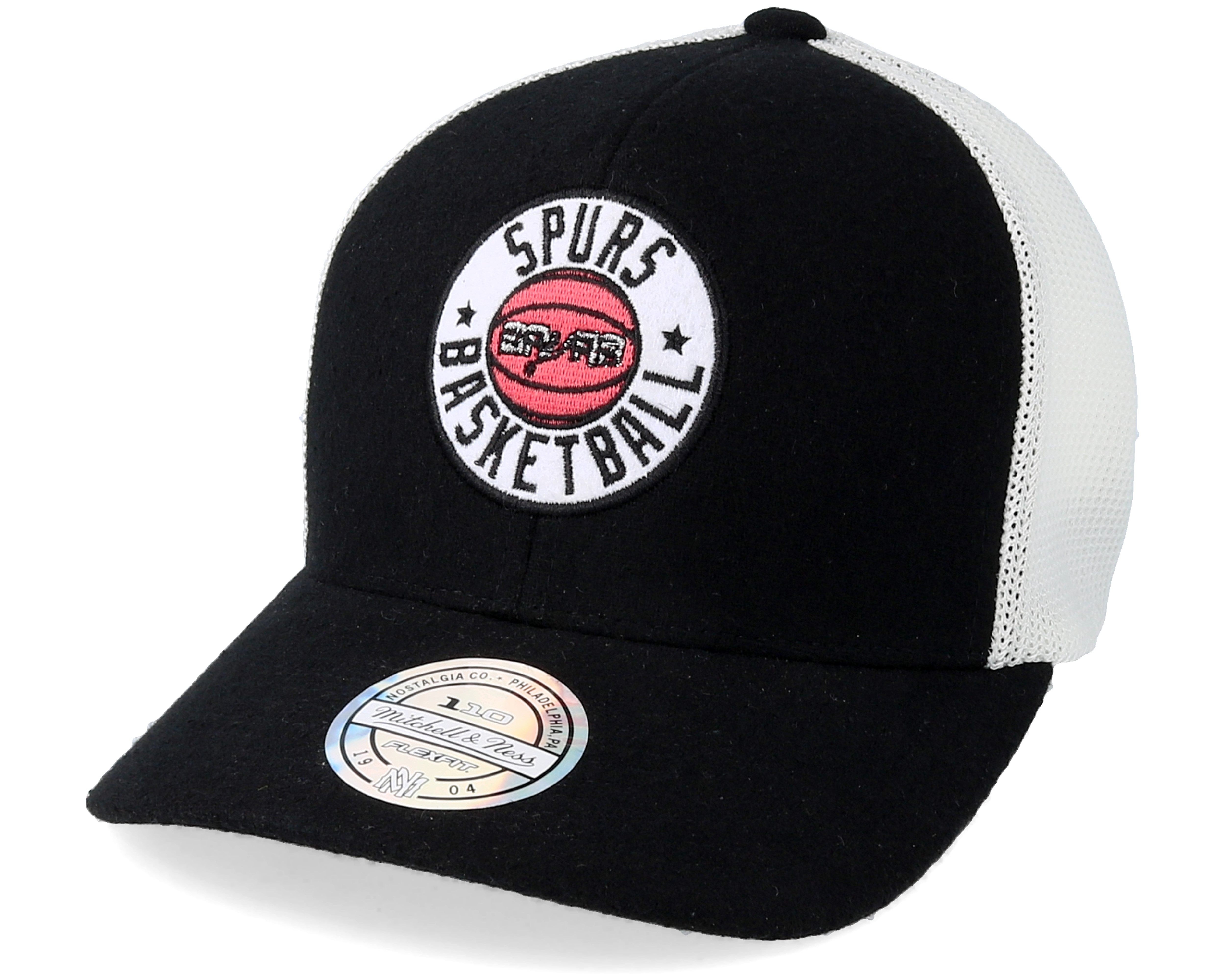 San Antonio Spurs Hwc Patch Black/White 110 Adjustable - Mitchell ...