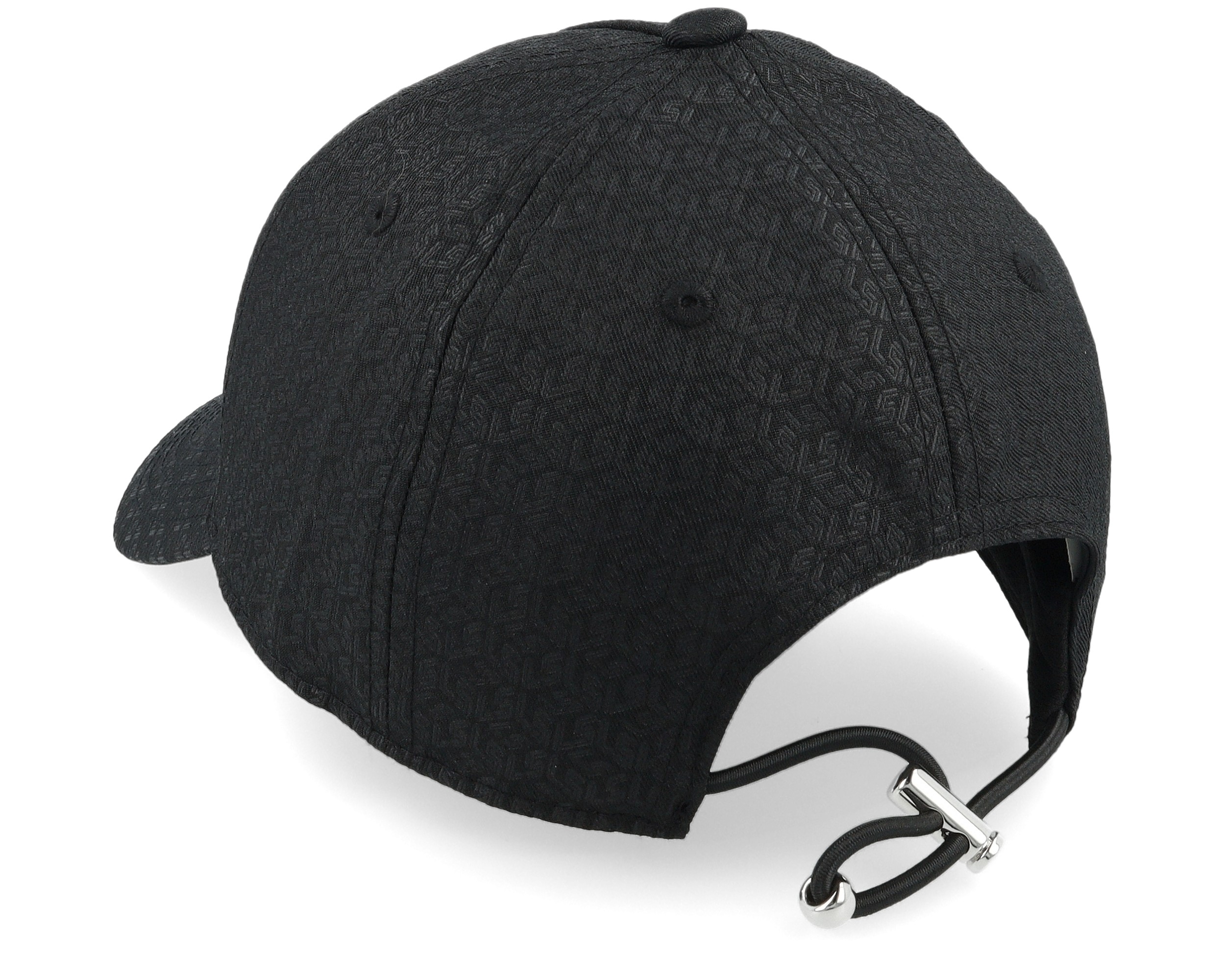 Monogram Embossed Cap Jet Black Adjustable | Hatstore.com