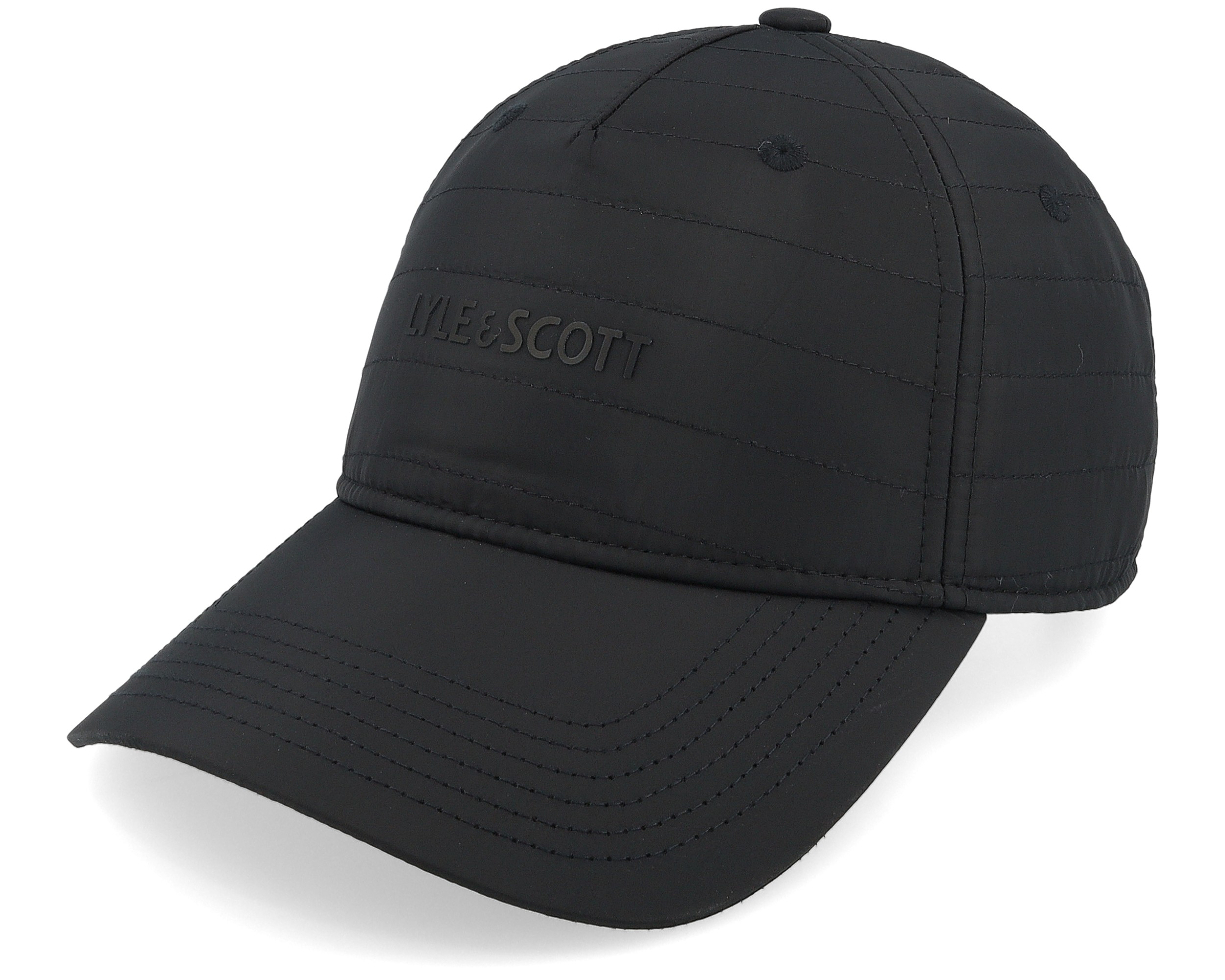 Wadded Cap Jet Black Adjustable | Hatstore.com