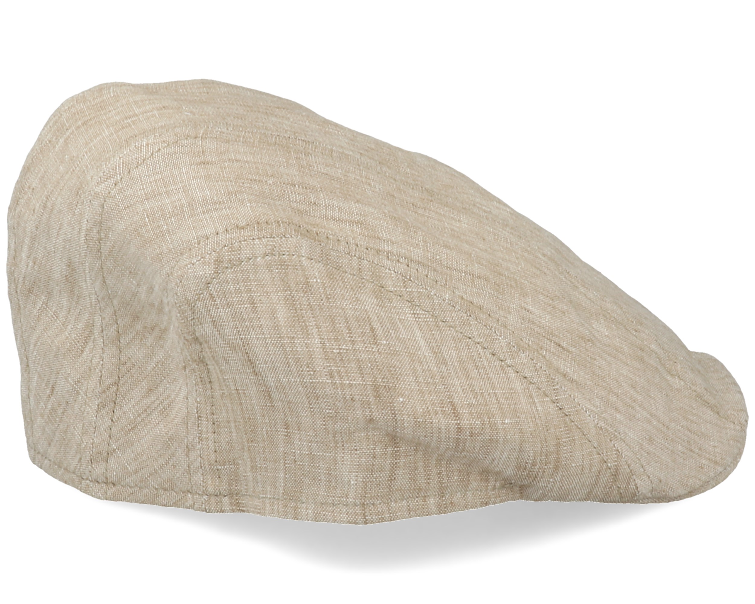 Maddy Eco Linen Beige Flat Cap - MJM Hats cap | Hatstoreworld.com