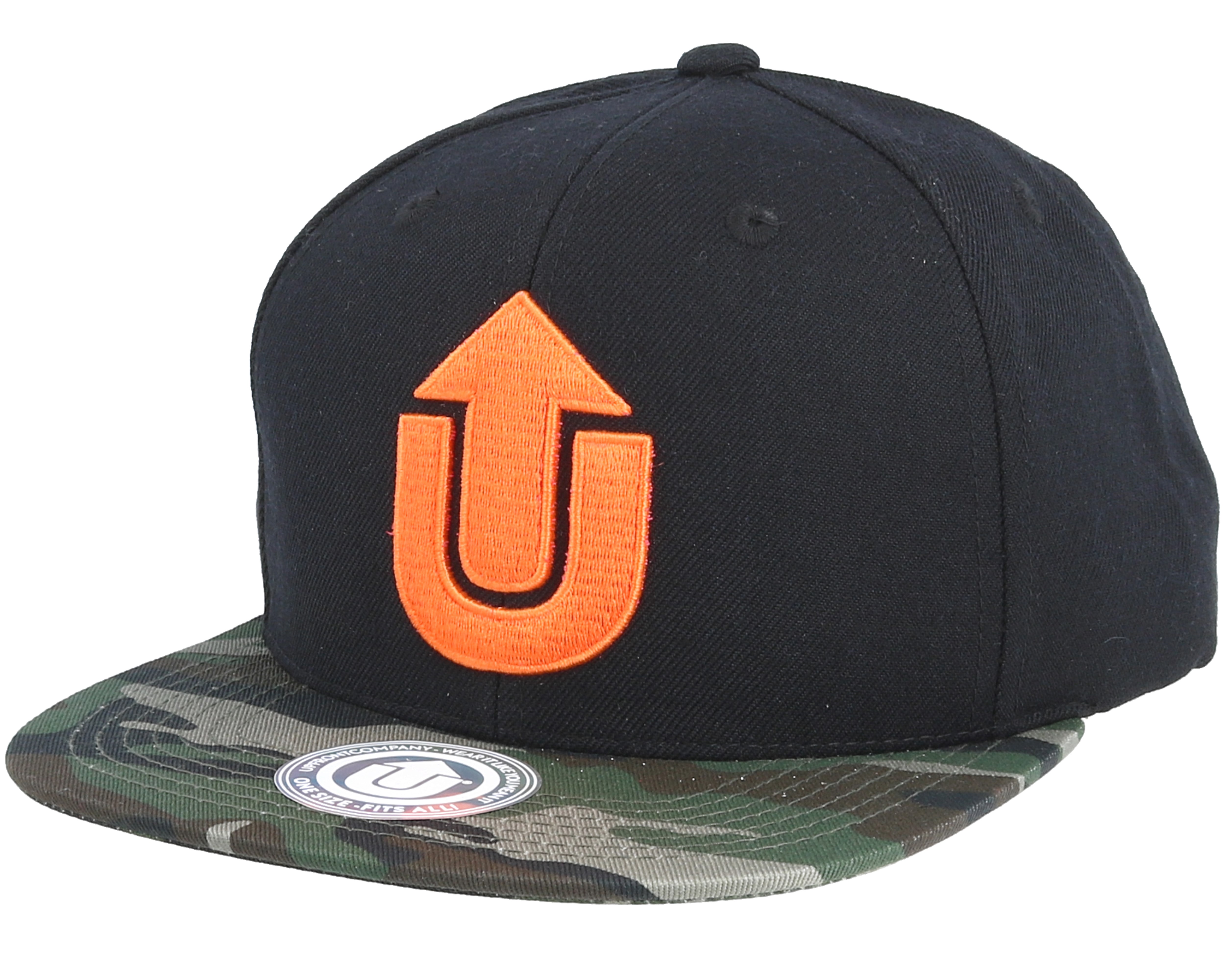 Logo Black/Camo Snapback - Upfront | Hatstoreworld.com