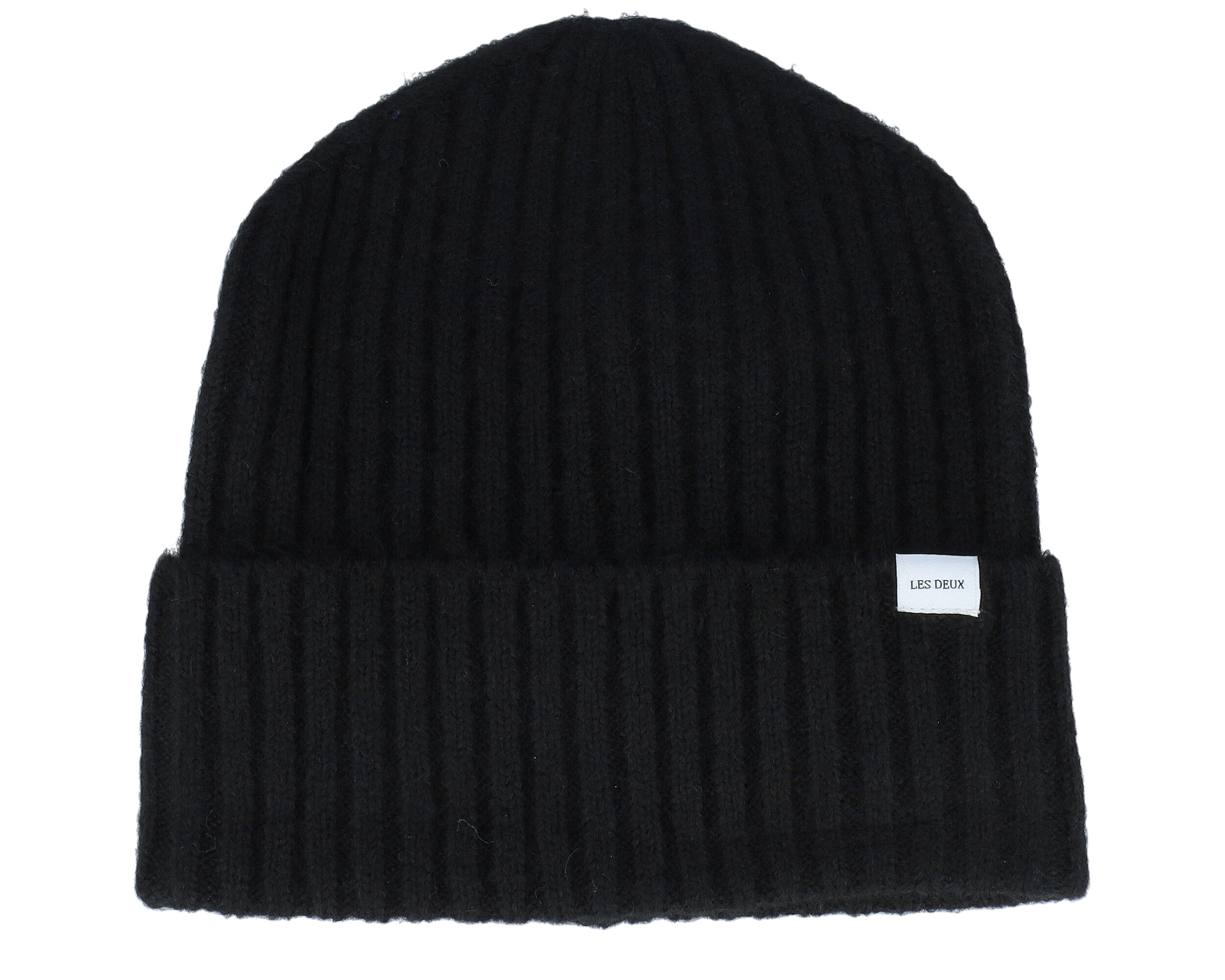 Wells Rib Beanie Black Cuff | Hatstoreworld.com