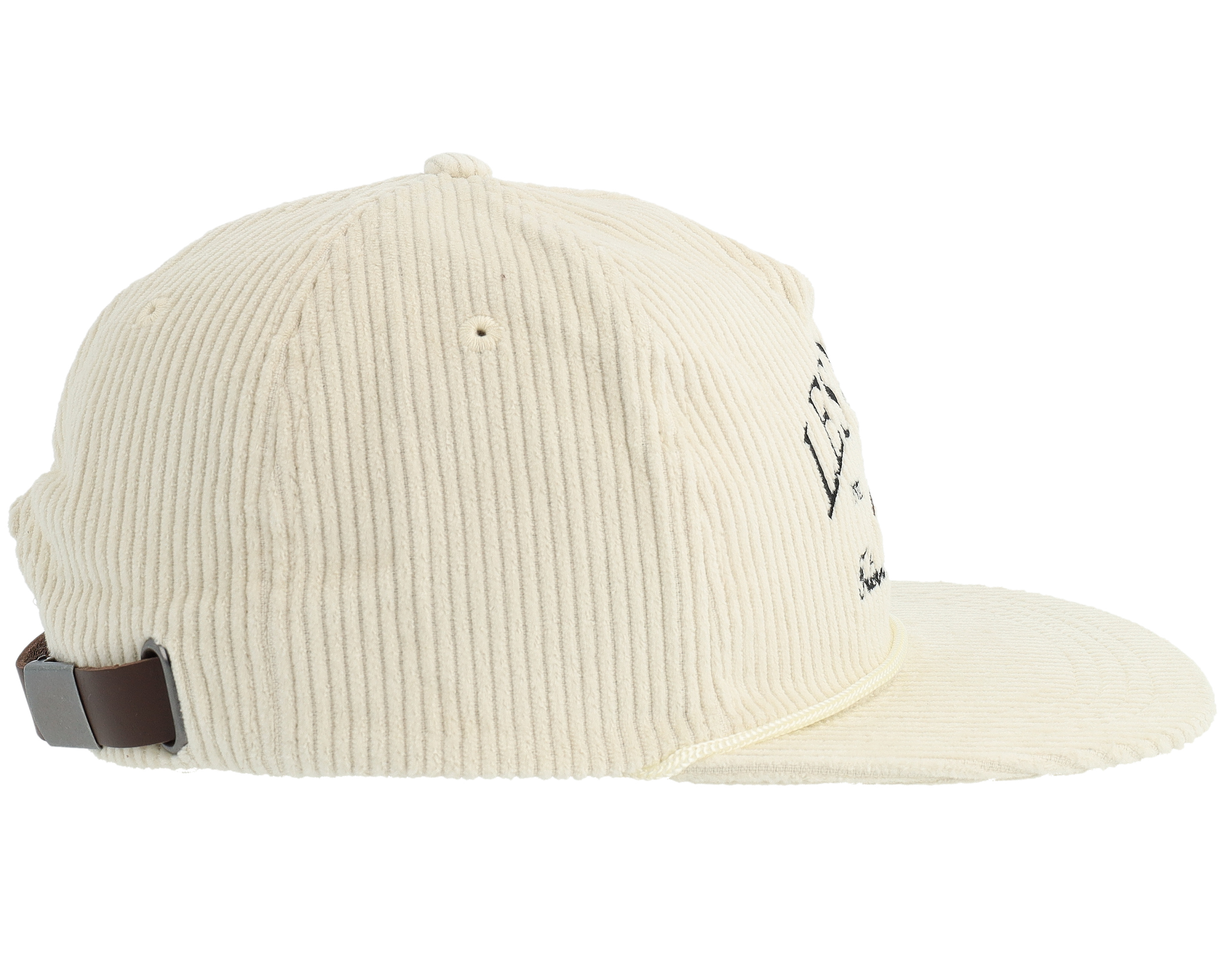 Ivy League Corduroy Cap Ivory Strapback | Hatstore.com