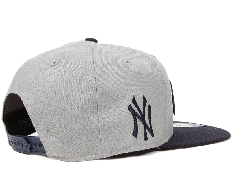 NY Yankees Script Side Grey Snapback - 47 Brand cap | Hatstoreworld.com