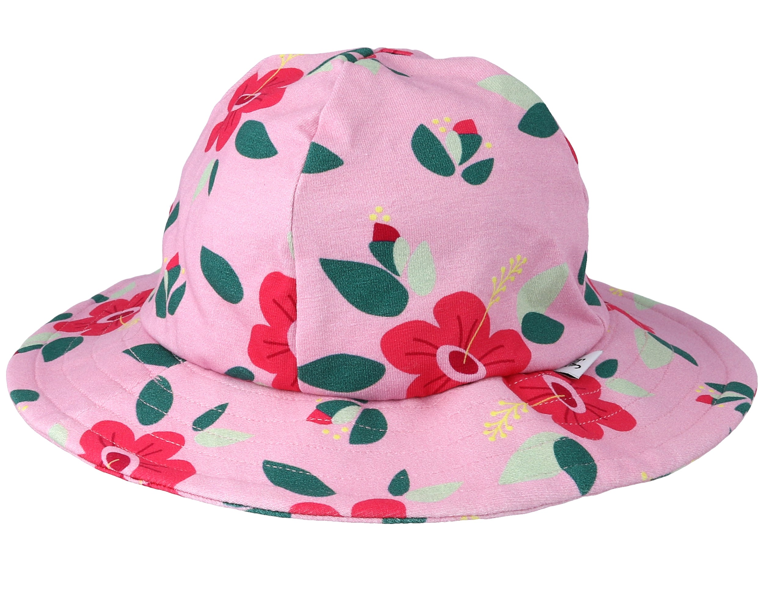 Kids Sun Hat Hibiscus Pink Bucket | Hatstoreworld.com