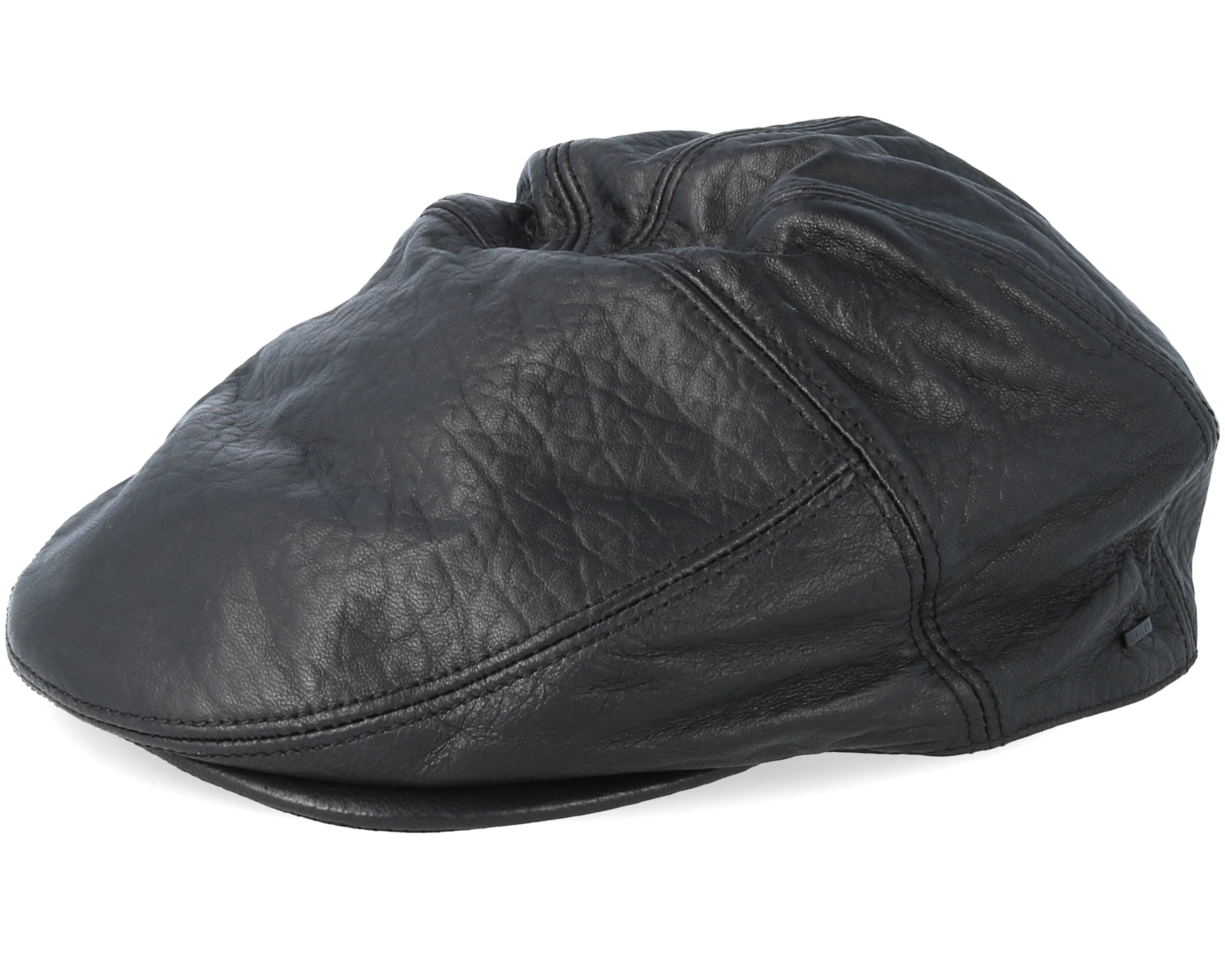 Langham Black Flat Cap - Hatstore.se