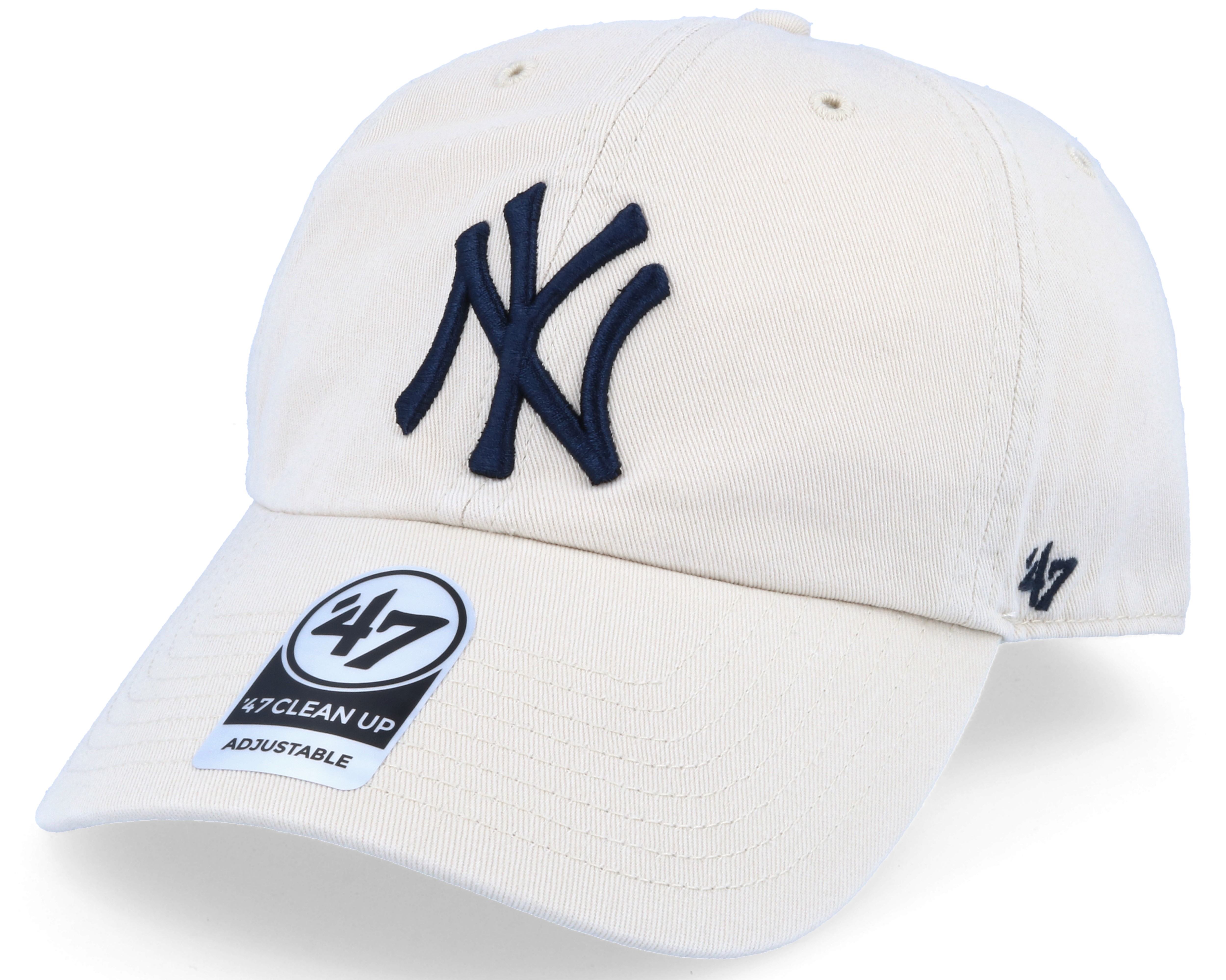 New York Yankees Clean Up Natural White Adjustable - 47 Brand 棒球帽 ...