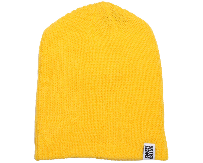Ribbed Yellow Beanie | Hatstoreworld.com
