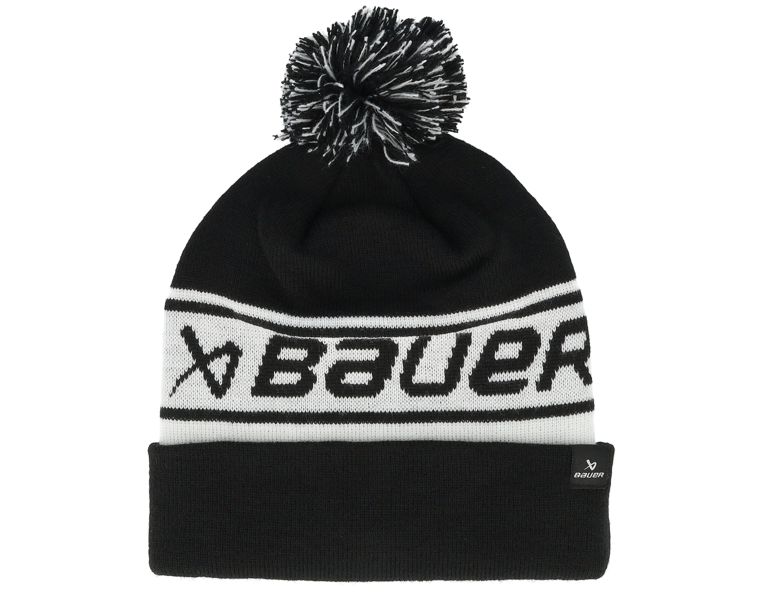 Team Ribbed Black Pom - Bauer | Hatstoreworld.com