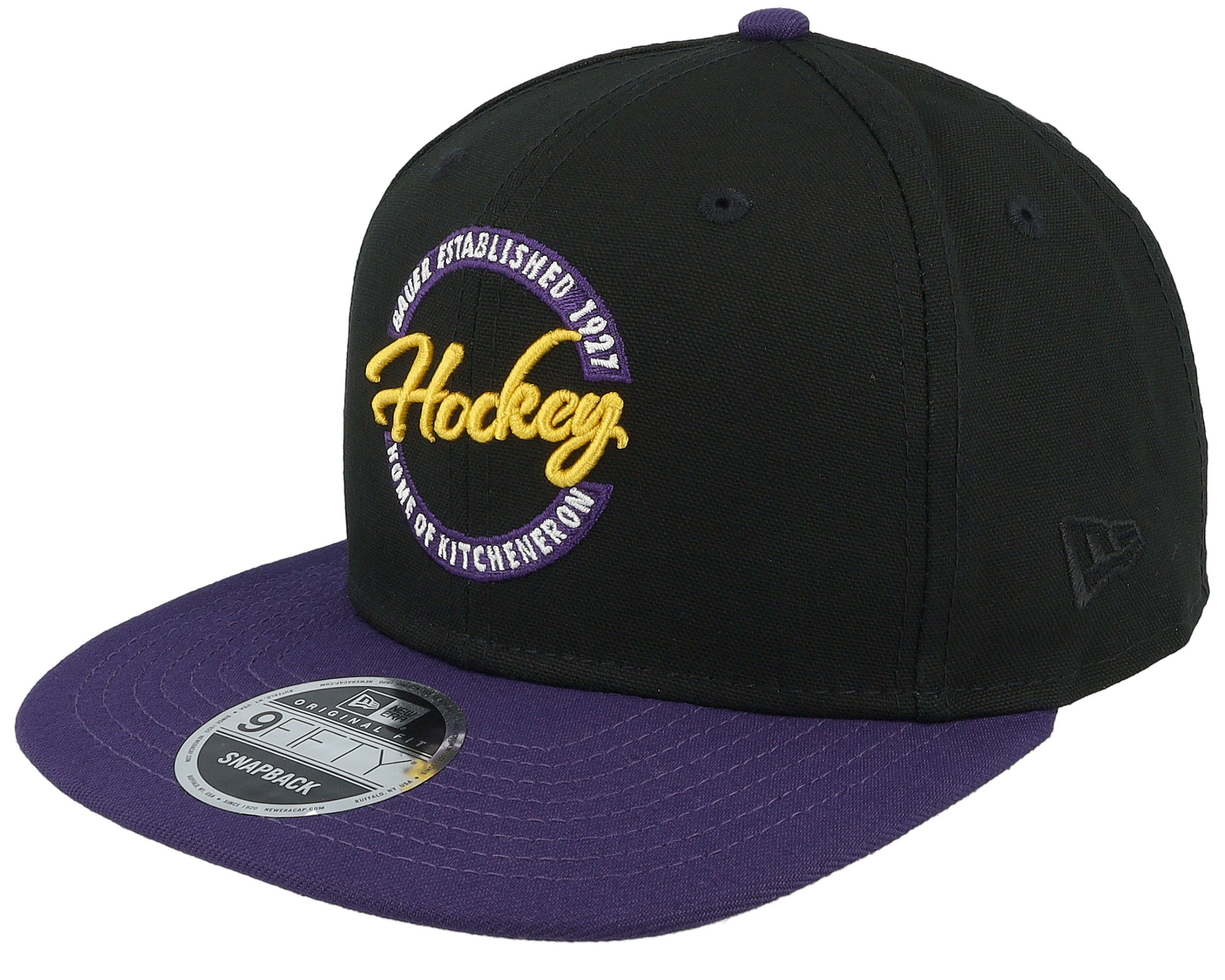Hockey Twotone Og 9FIFTY Black/Purple Snapback | Hatstoreworld.com