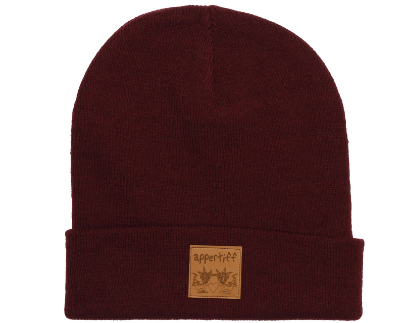 Fold Premium Burgundy Beanie | Hatstoreworld.com
