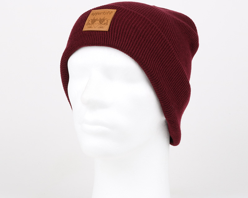 Fold Premium Burgundy Beanie - Appertiff beanie | Hatstoreworld.com