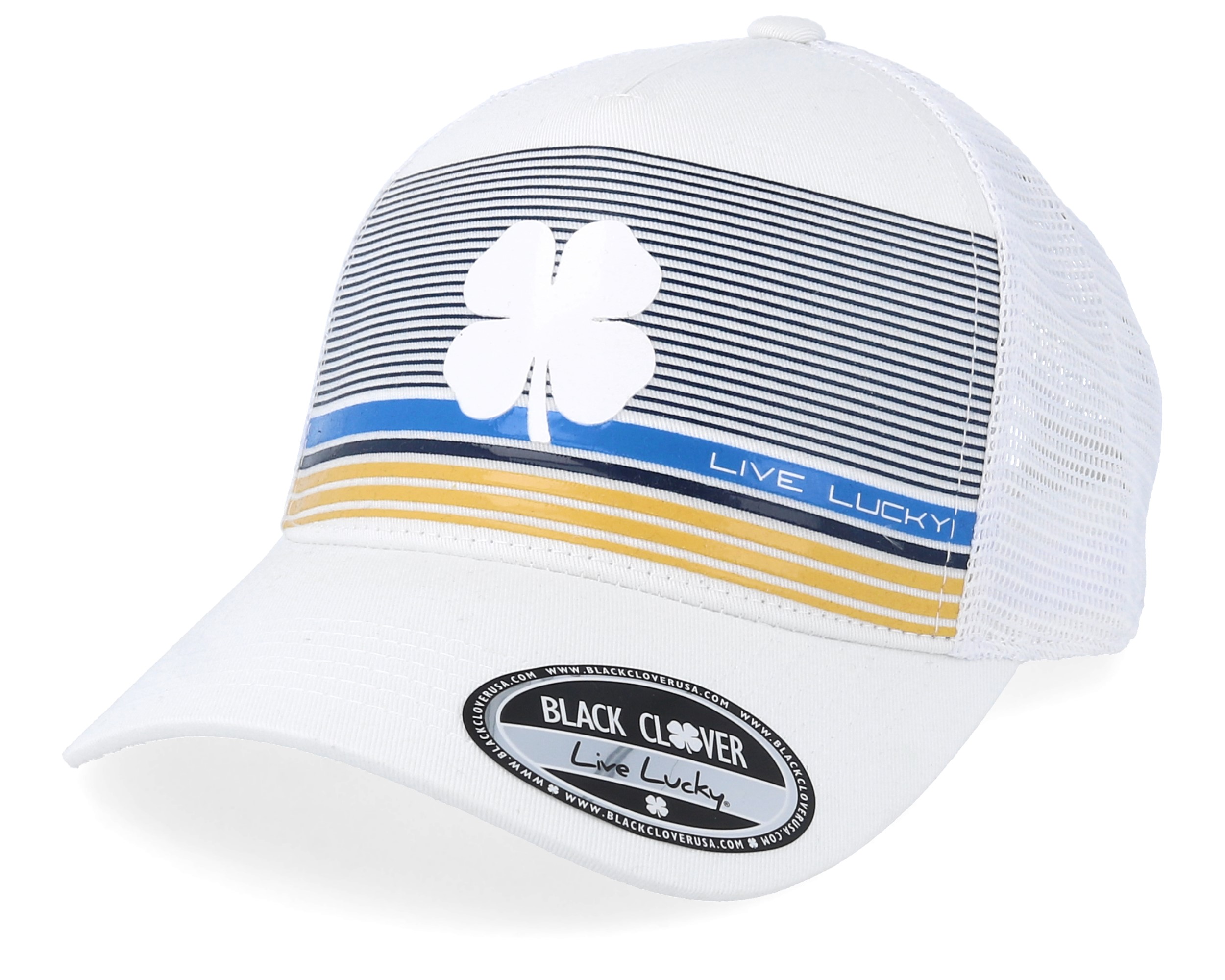 Lucky Champ 1 White Trucker | Hatstoreworld.com