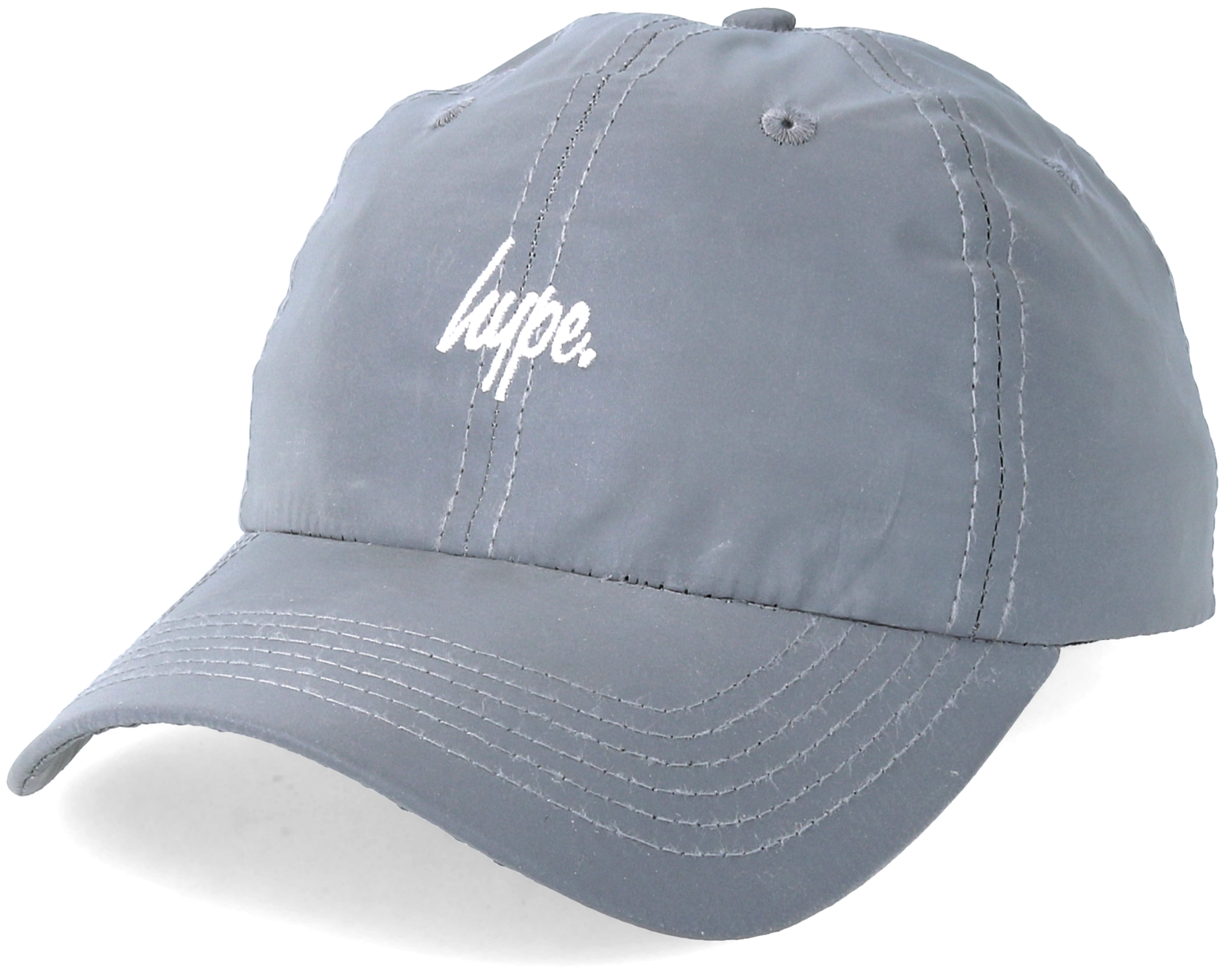Reflective Script Dad Hat Grey Adjustable | Hatstoreworld.com