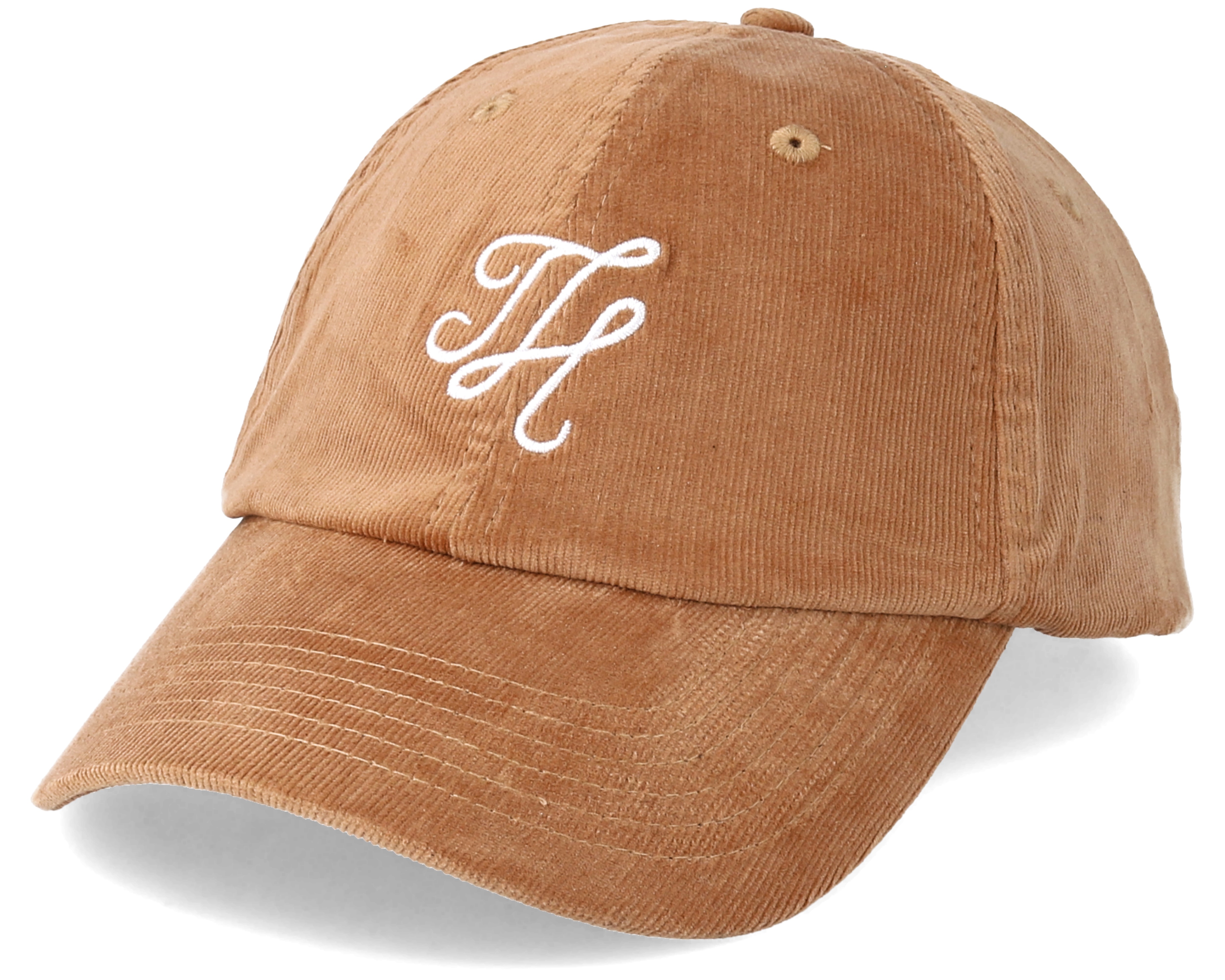 Corduroy Dad Hat Tan/White Adjustable | Hatstoreworld.com