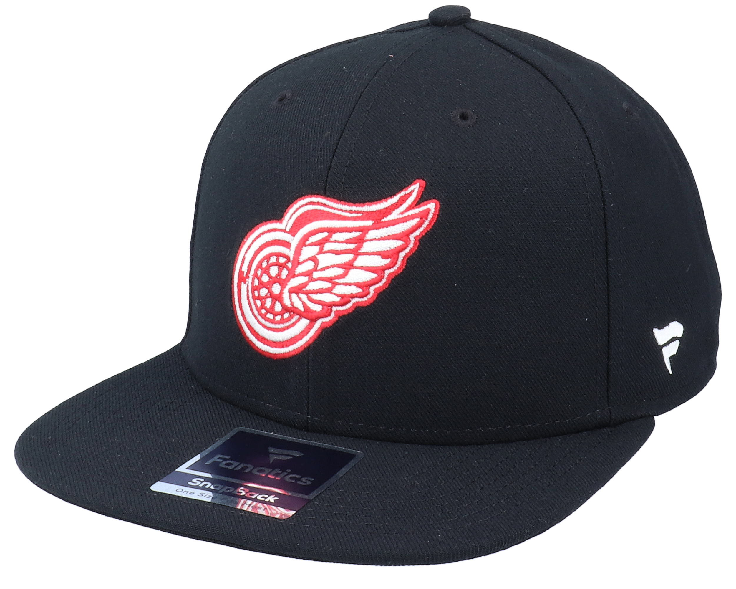 Detroit Red Wings Primary Logo Core Black Snapback | Hatstoreworld.com
