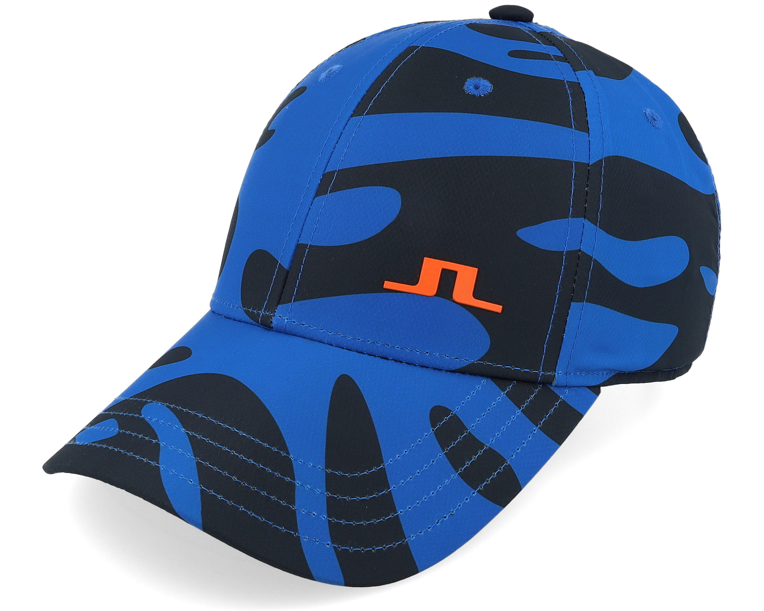 Jim Print Cap Neptune Nautical Blue/Black Adjustable - J.Lindeberg | Hatstoreworld.com