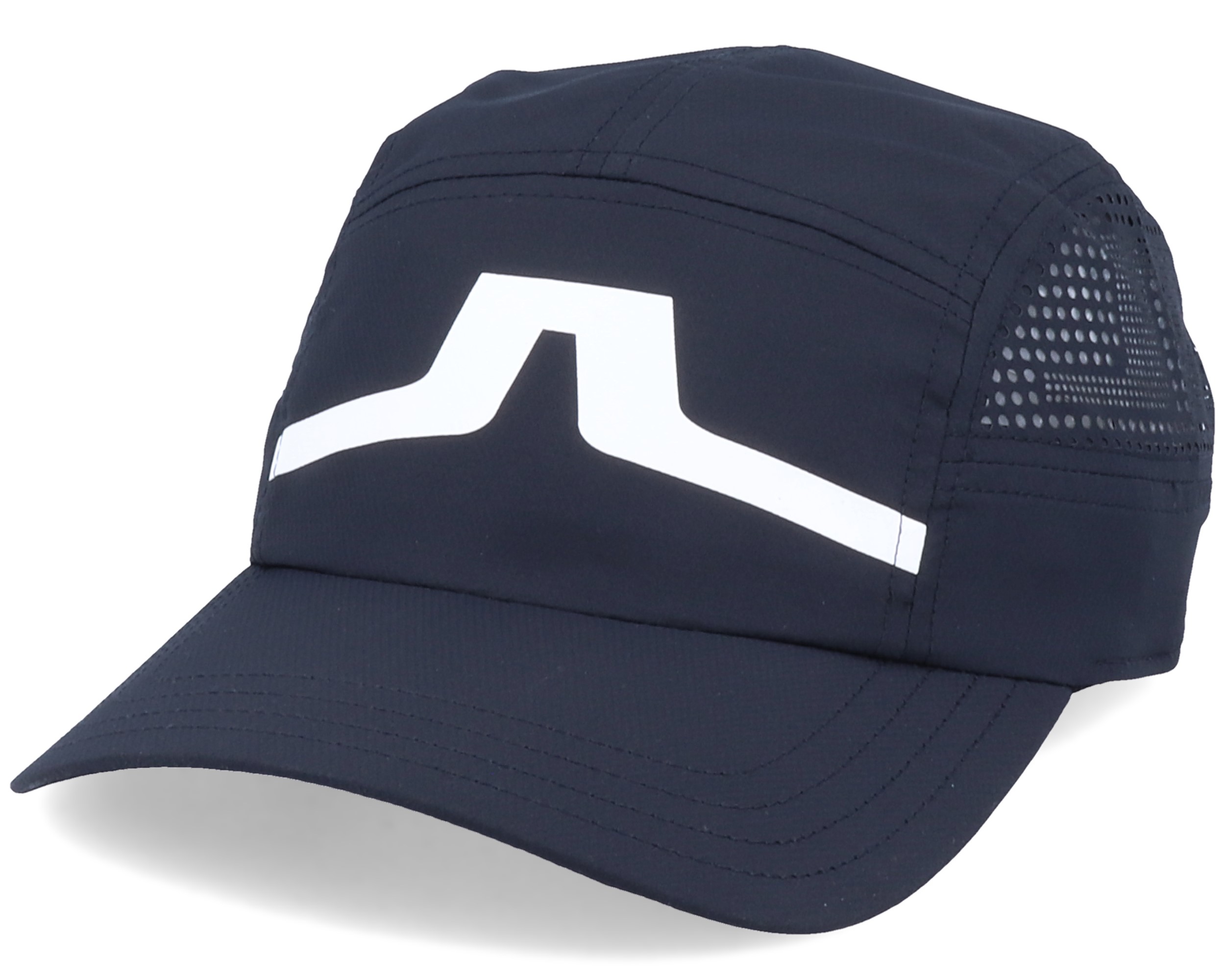 Chad Micro Poly Black 5-Panel - J.Lindeberg | Hatstoreworld.com