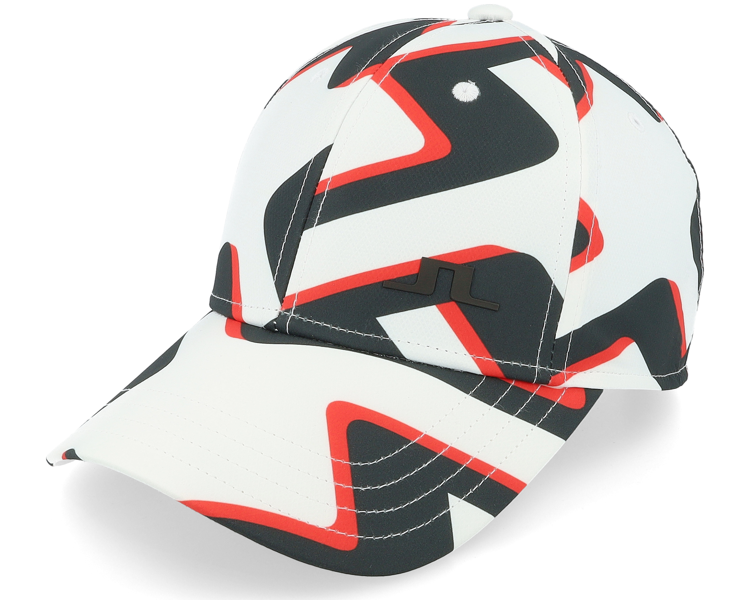 Jim Print Cap Bridge Wave White Adjustable | Hatstoreworld.com