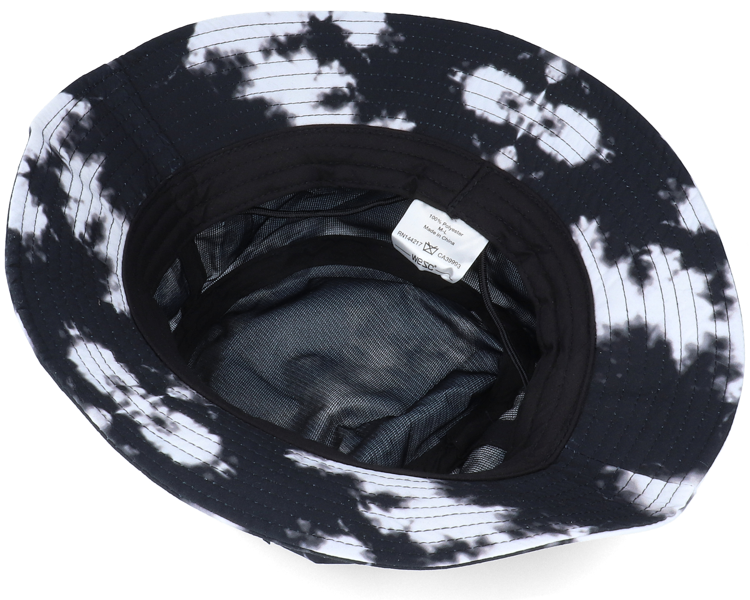 Tie Dye Hat Black/White Bucket - Wesc | Hatstoreworld.com