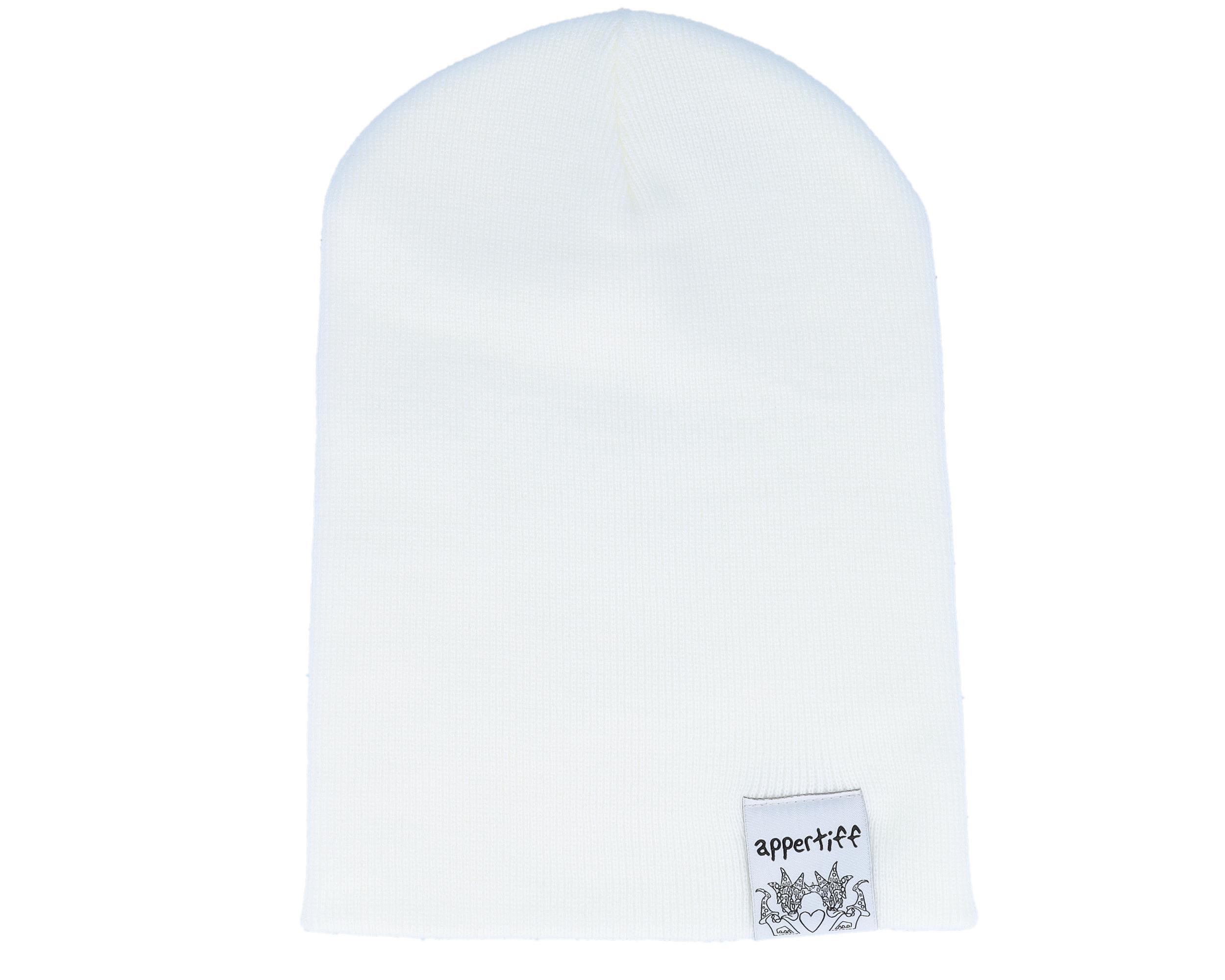 Hightop White Long Beanie - Appertiff | Hatstoreworld.com