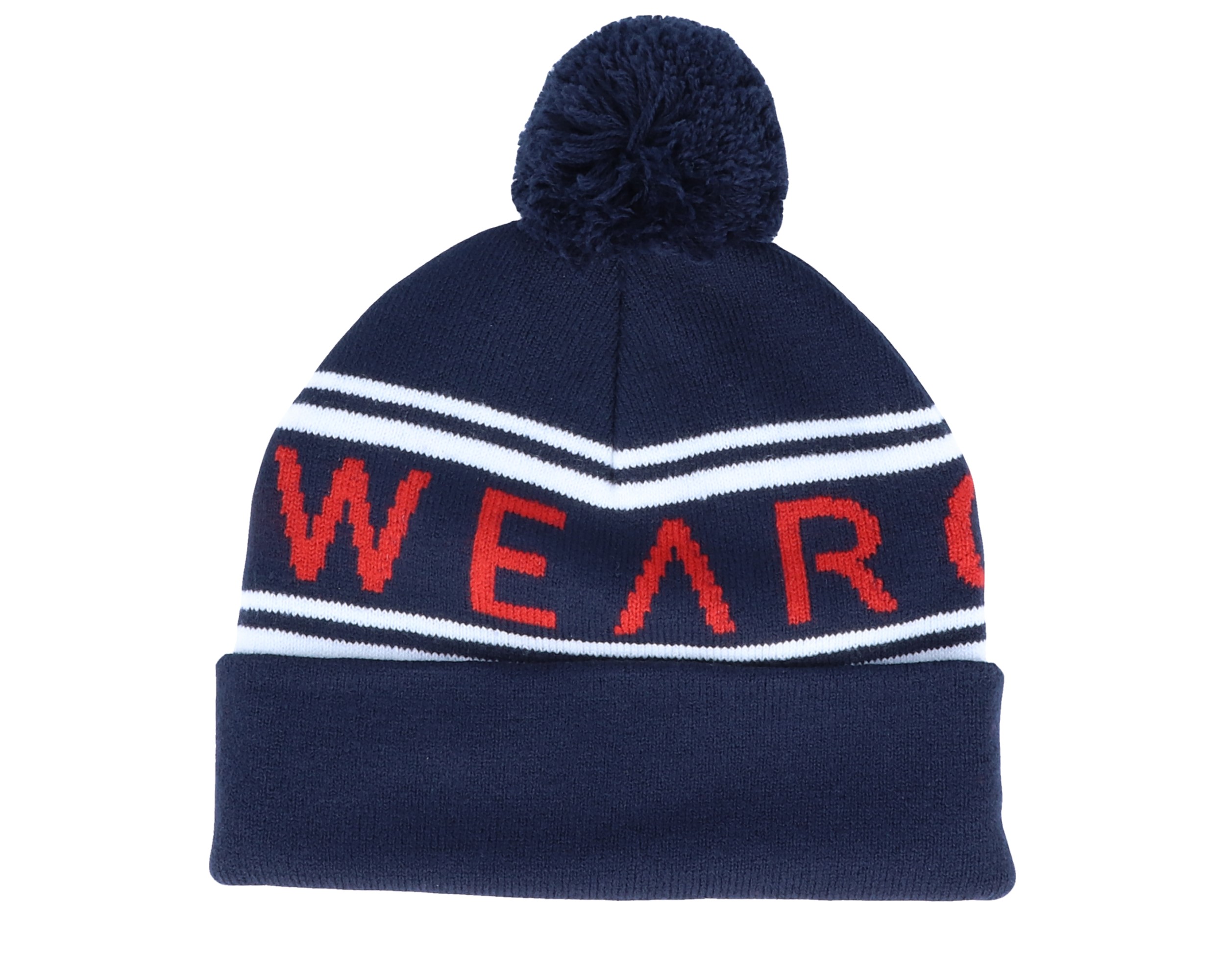 Knit Blue Iris Pom - Wear Colour | Hatstoreworld.com